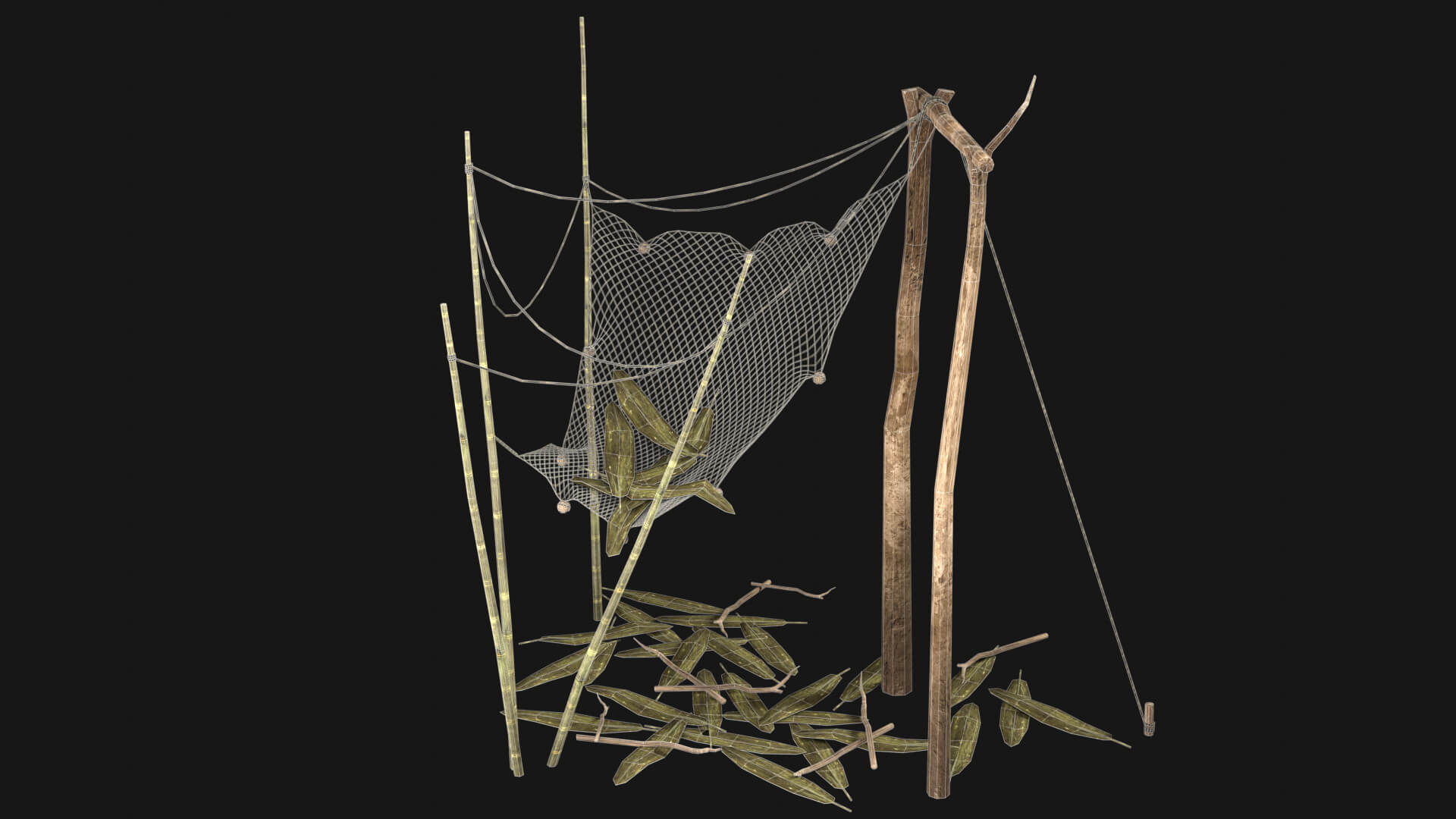 Jungle Swamp Trap Snare Collection - 3D Model by Enterables