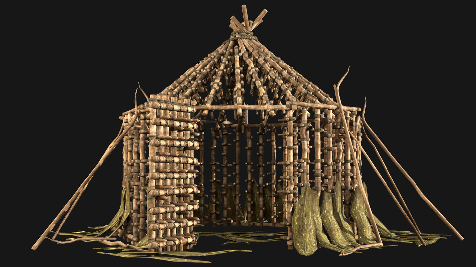 Jungle Swamp Trap Snare Collection - 3D Model by Enterables