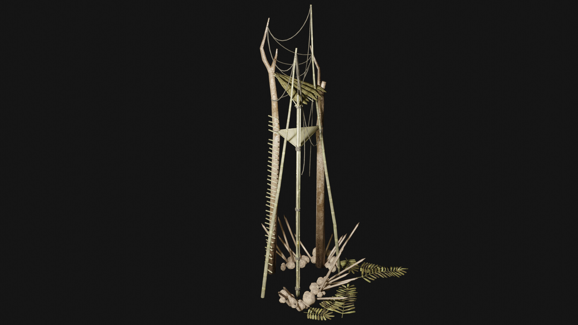 Jungle Swamp Watchtower Scout Tower Collection - 3D Model by Enterables