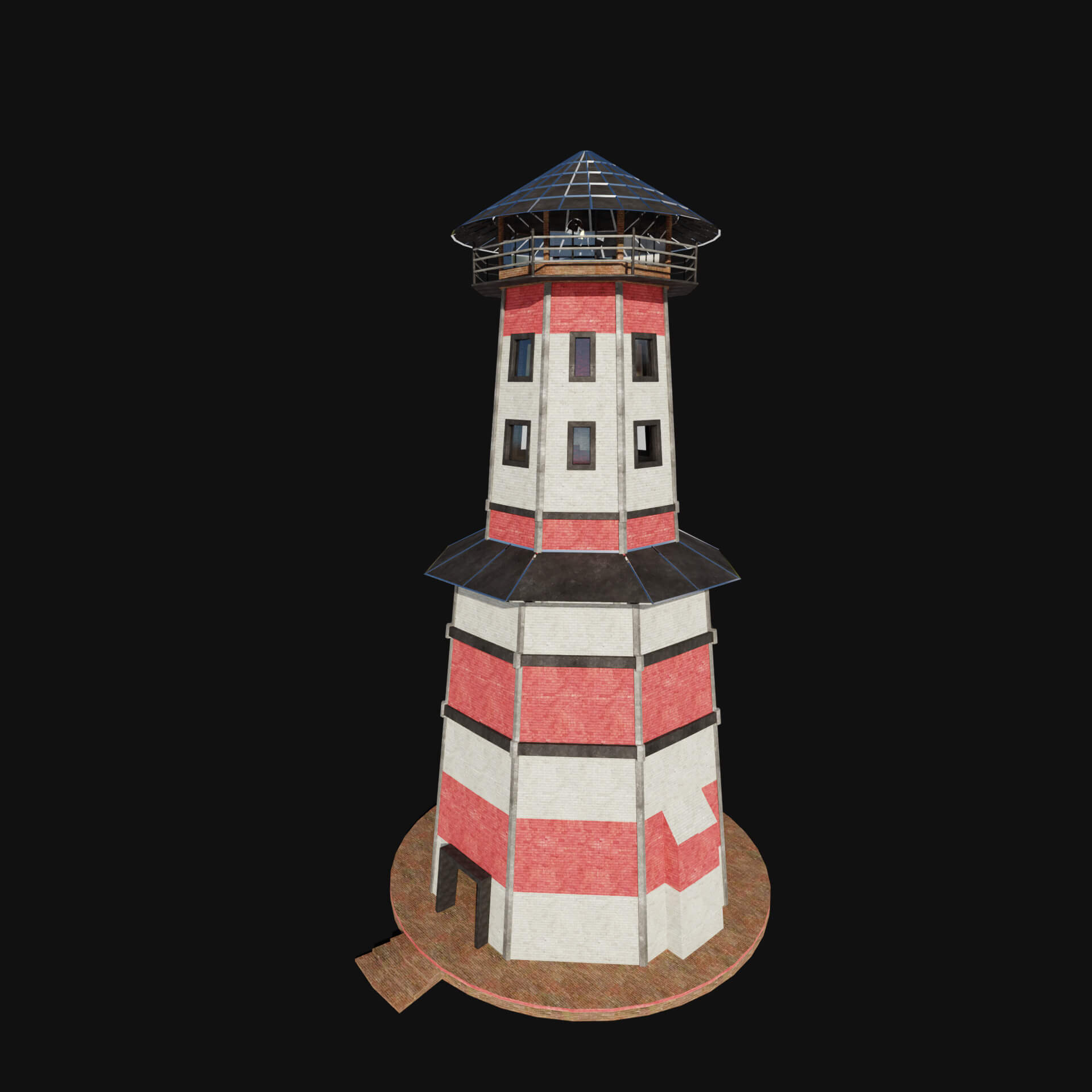 Lighthouse Watch Tower Collection - 3D Model by Enterables