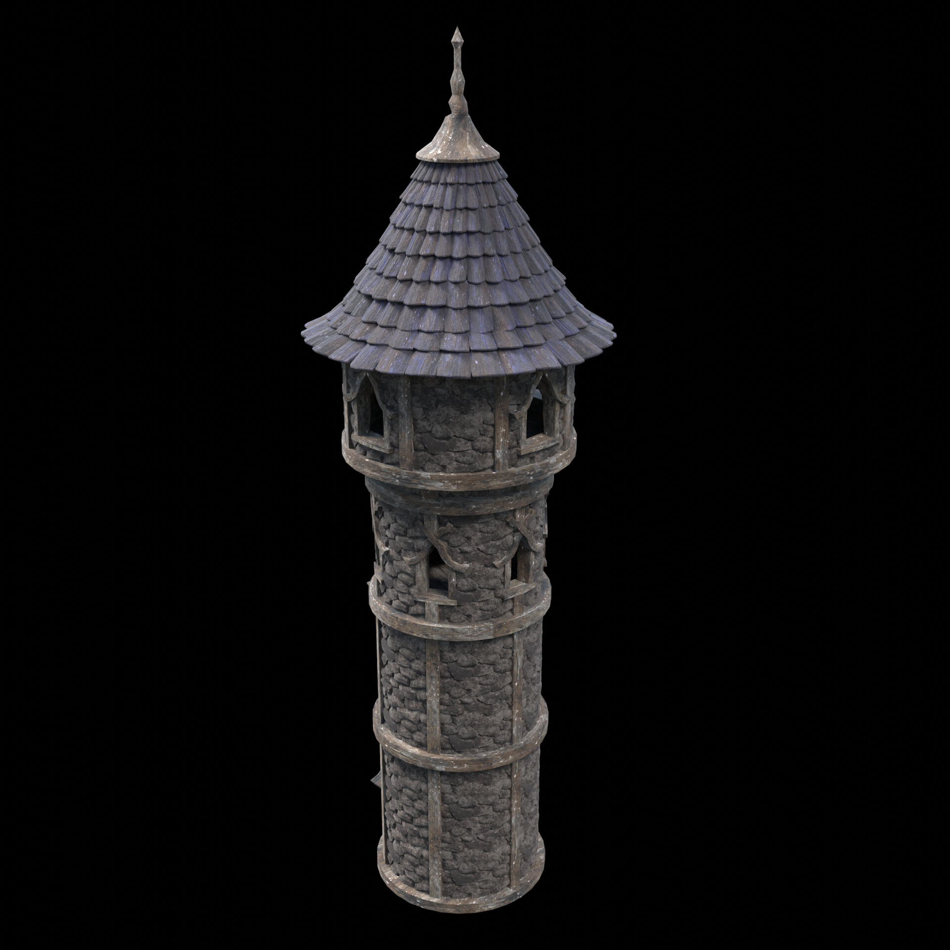 Mage Wizard Tower Collection - 3D Model by Enterables