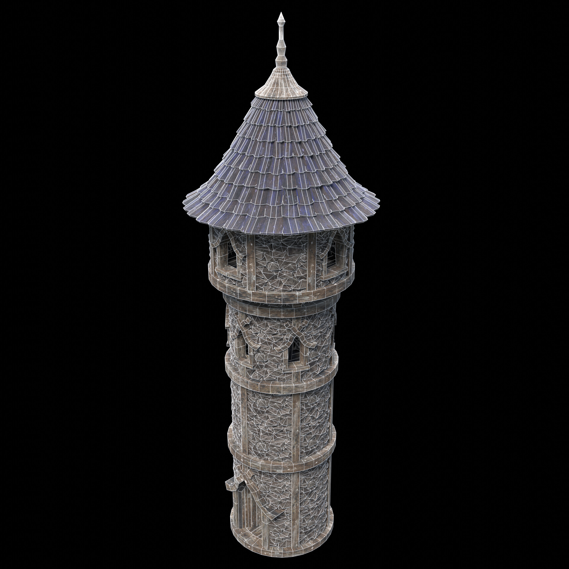 Mage Wizard Tower Collection - 3D Model by Enterables