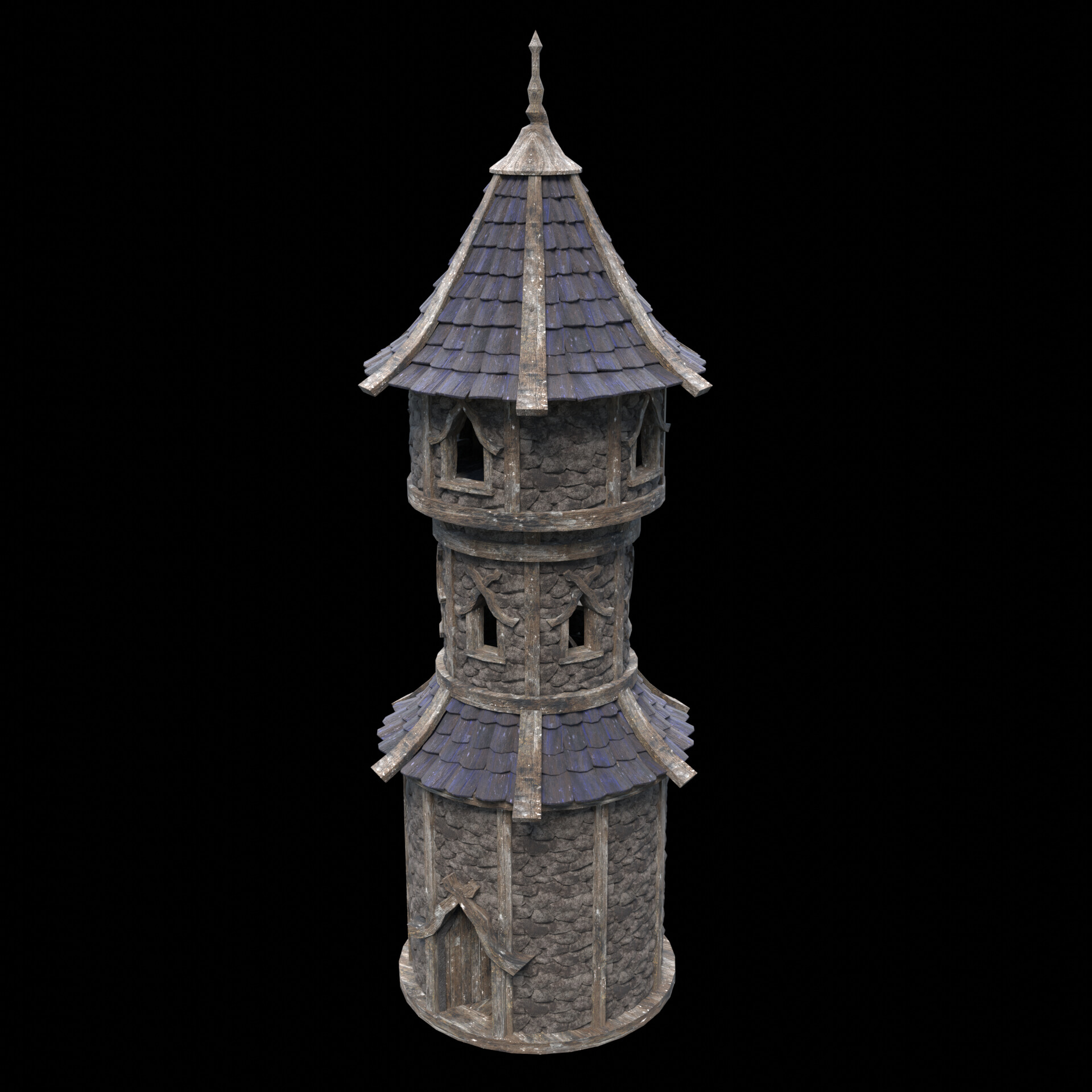 Mage Wizard Tower Collection - 3D Model by Enterables