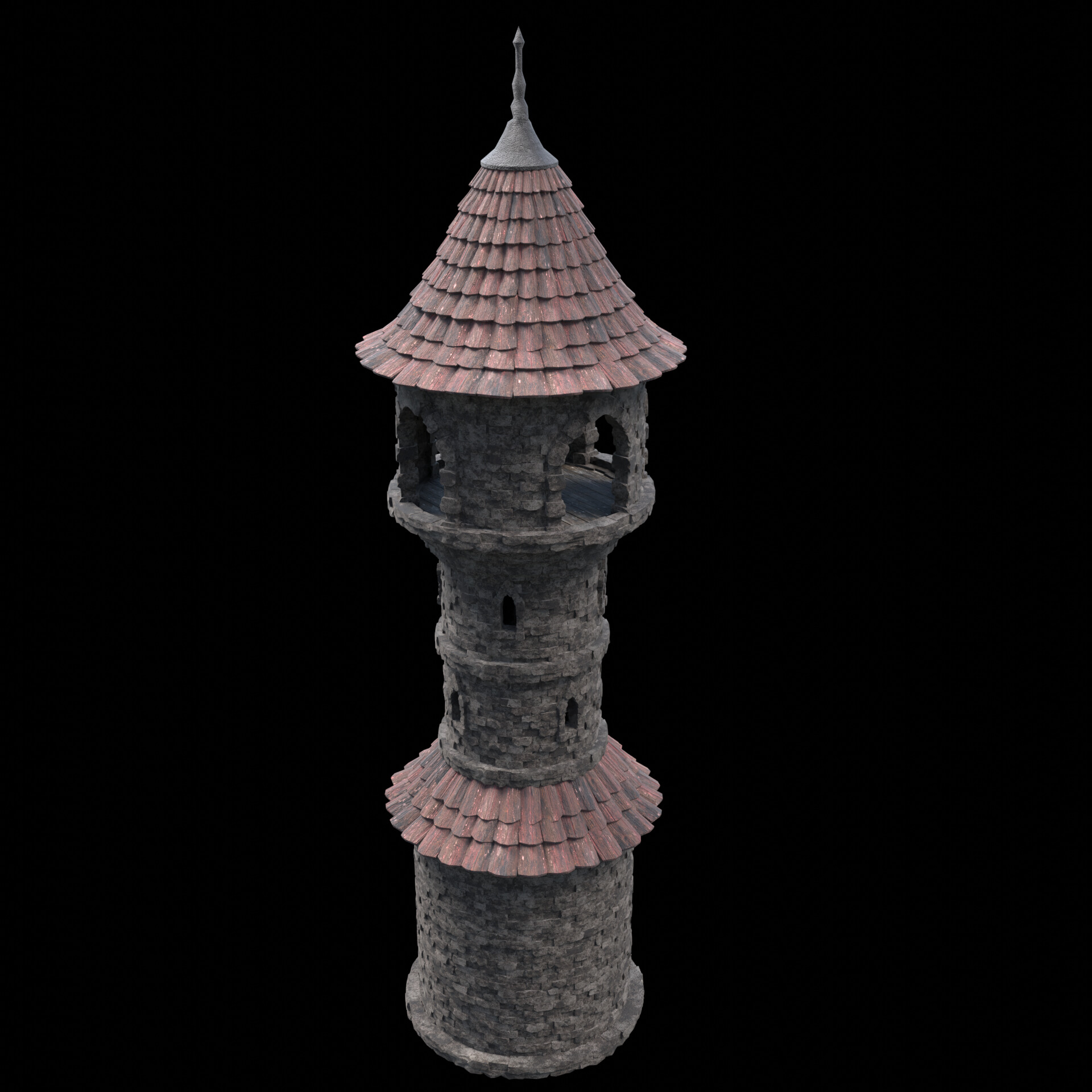 Mage Wizard Tower Collection - 3D Model by Enterables