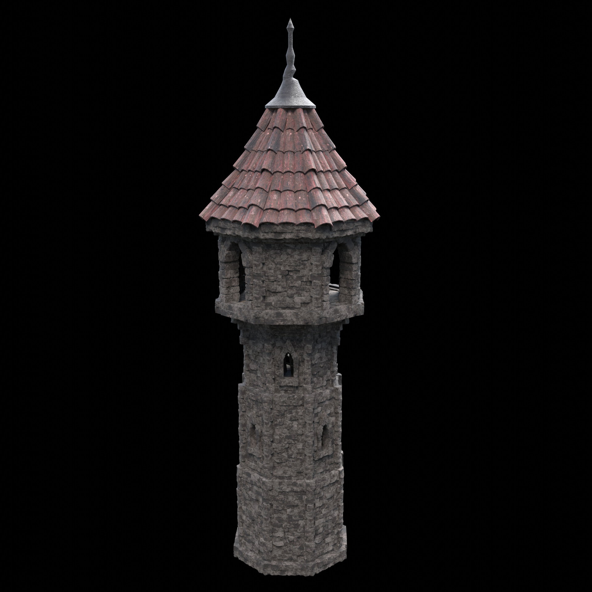 Mage Wizard Tower Collection - 3D Model by Enterables