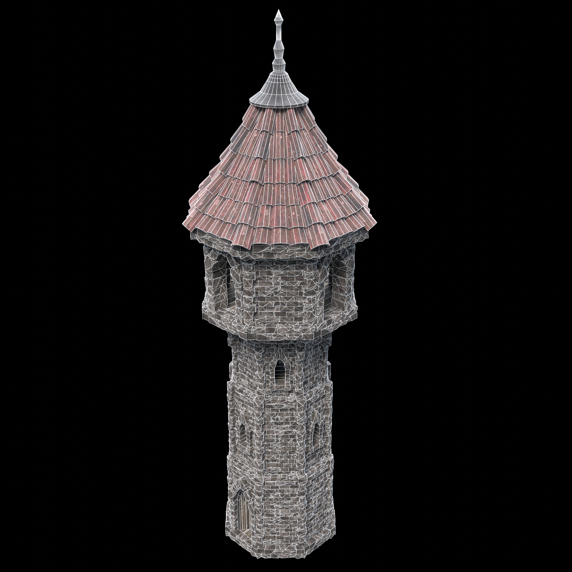 Mage Wizard Tower Collection - 3D Model by Enterables