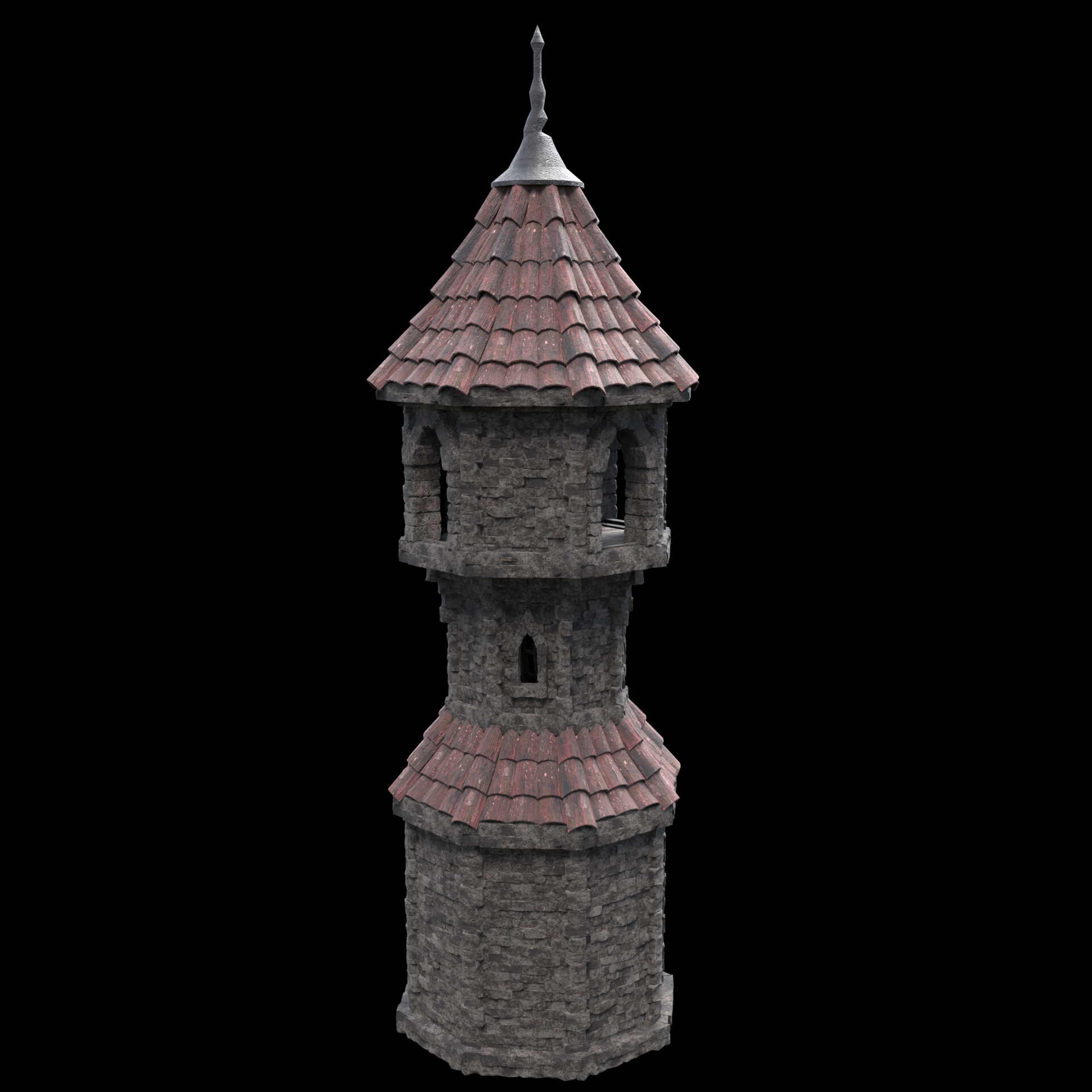 Mage Wizard Tower Collection - 3D Model by Enterables