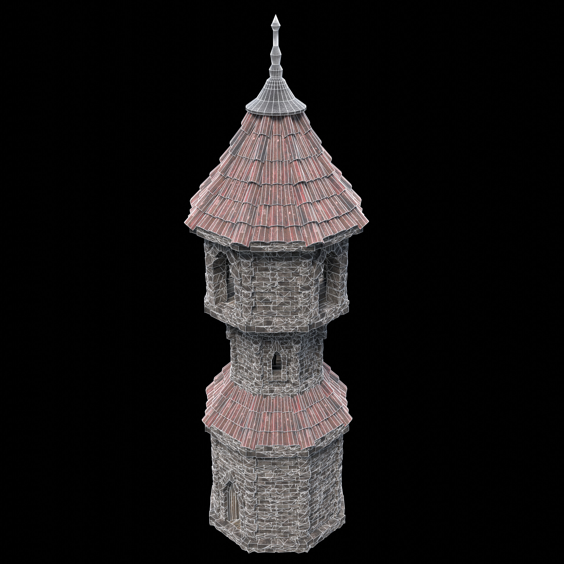 Mage Wizard Tower Collection - 3D Model by Enterables