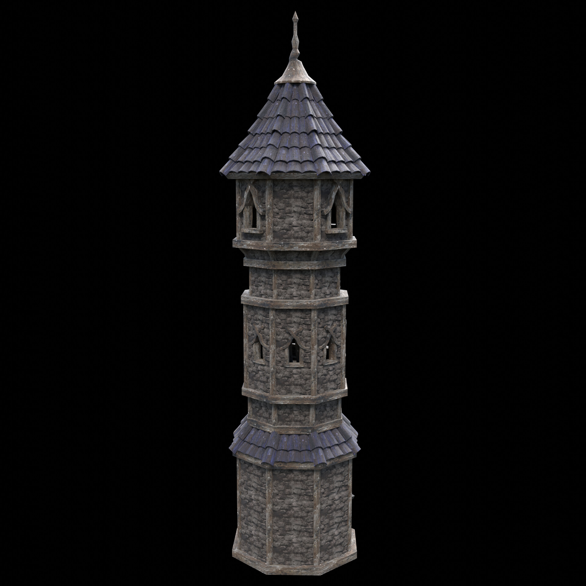 Mage Wizard Tower Collection - 3D Model by Enterables