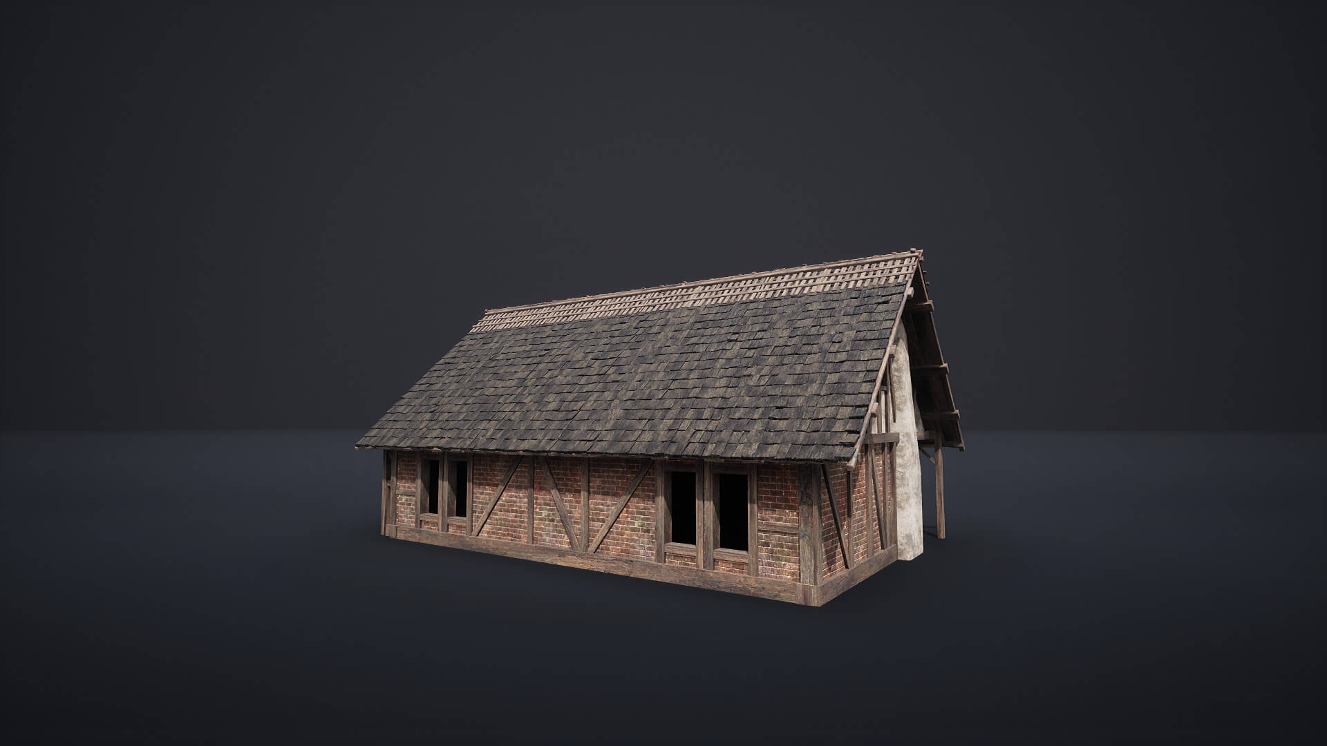 Medieval Cottage House - 3D Model by Enterables