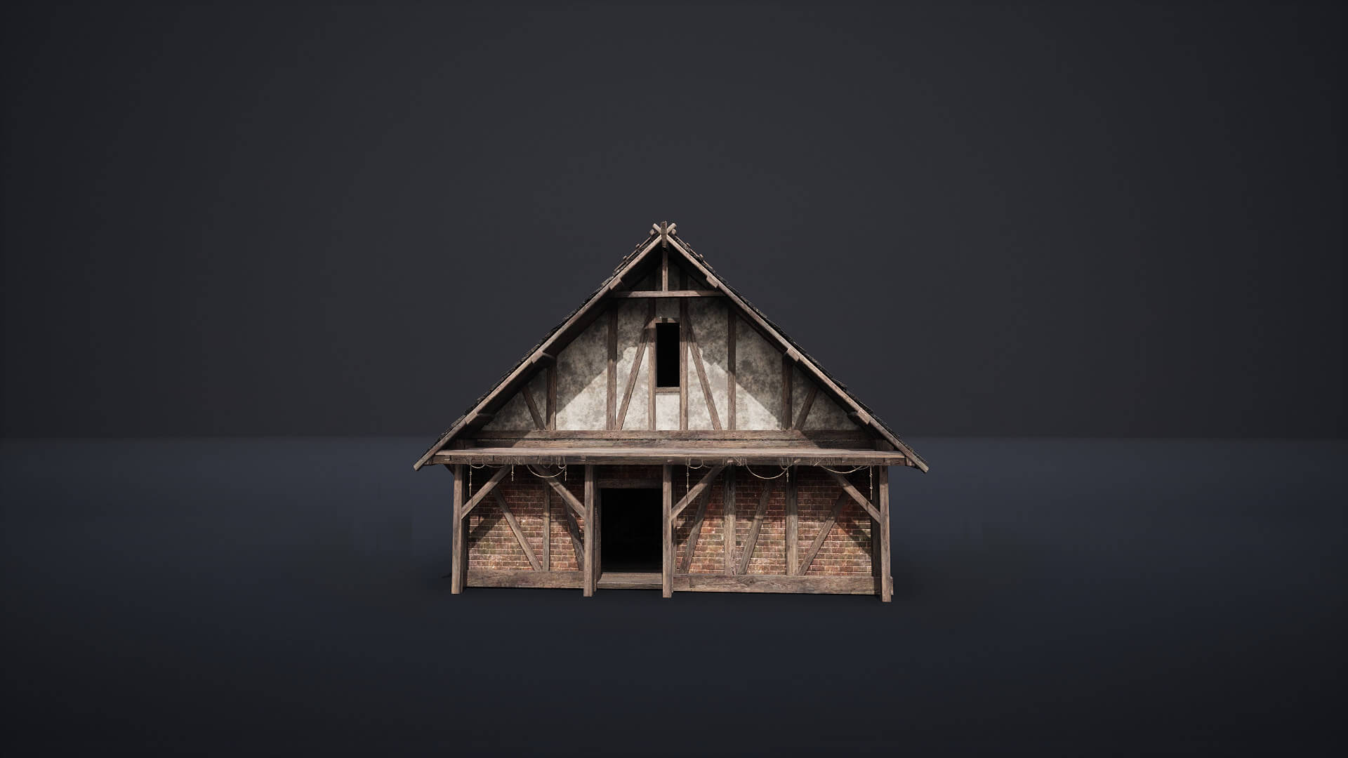 Medieval Cottage House - 3D Model by Enterables