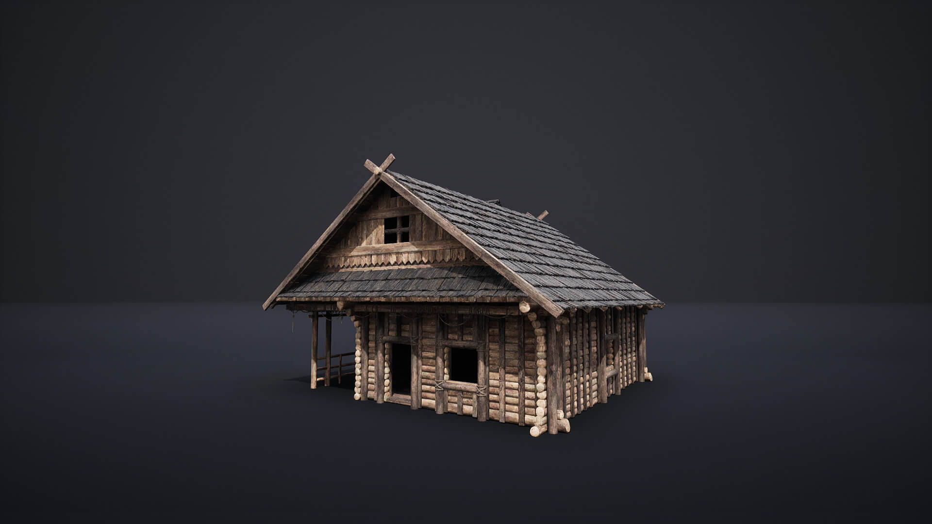 Medieval Cottage House - 3D Model by Enterables