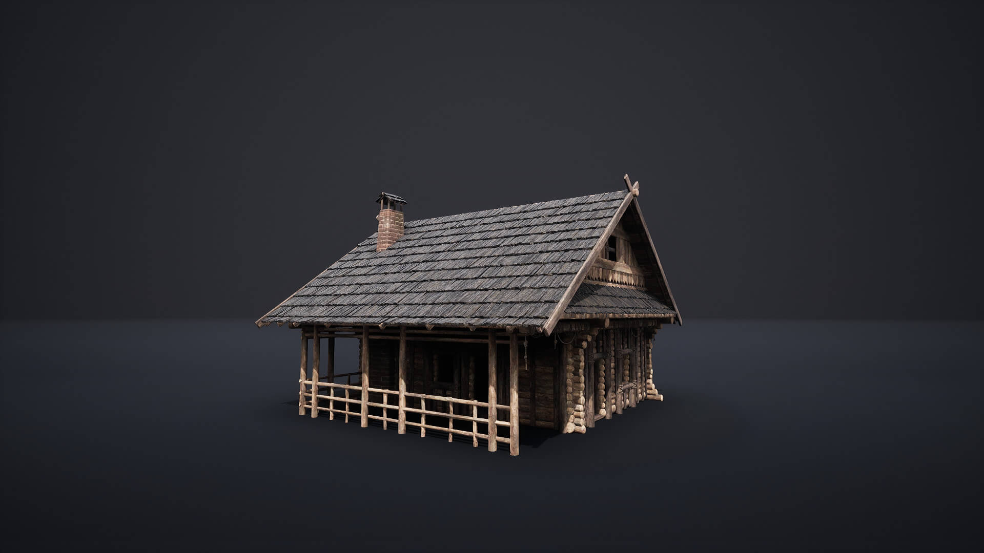 Medieval Cottage House - 3D Model by Enterables