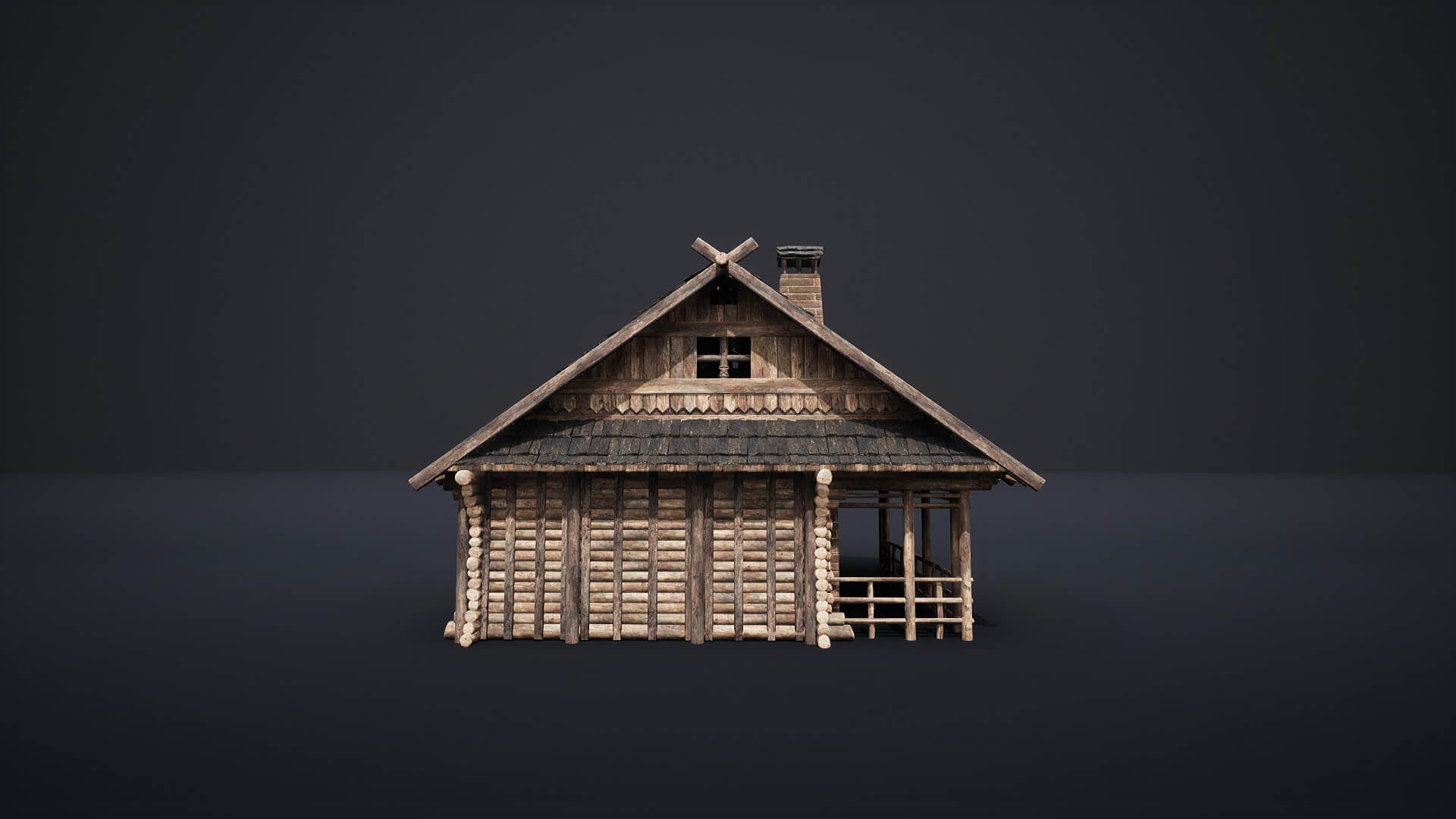 Medieval Cottage House - 3D Model by Enterables