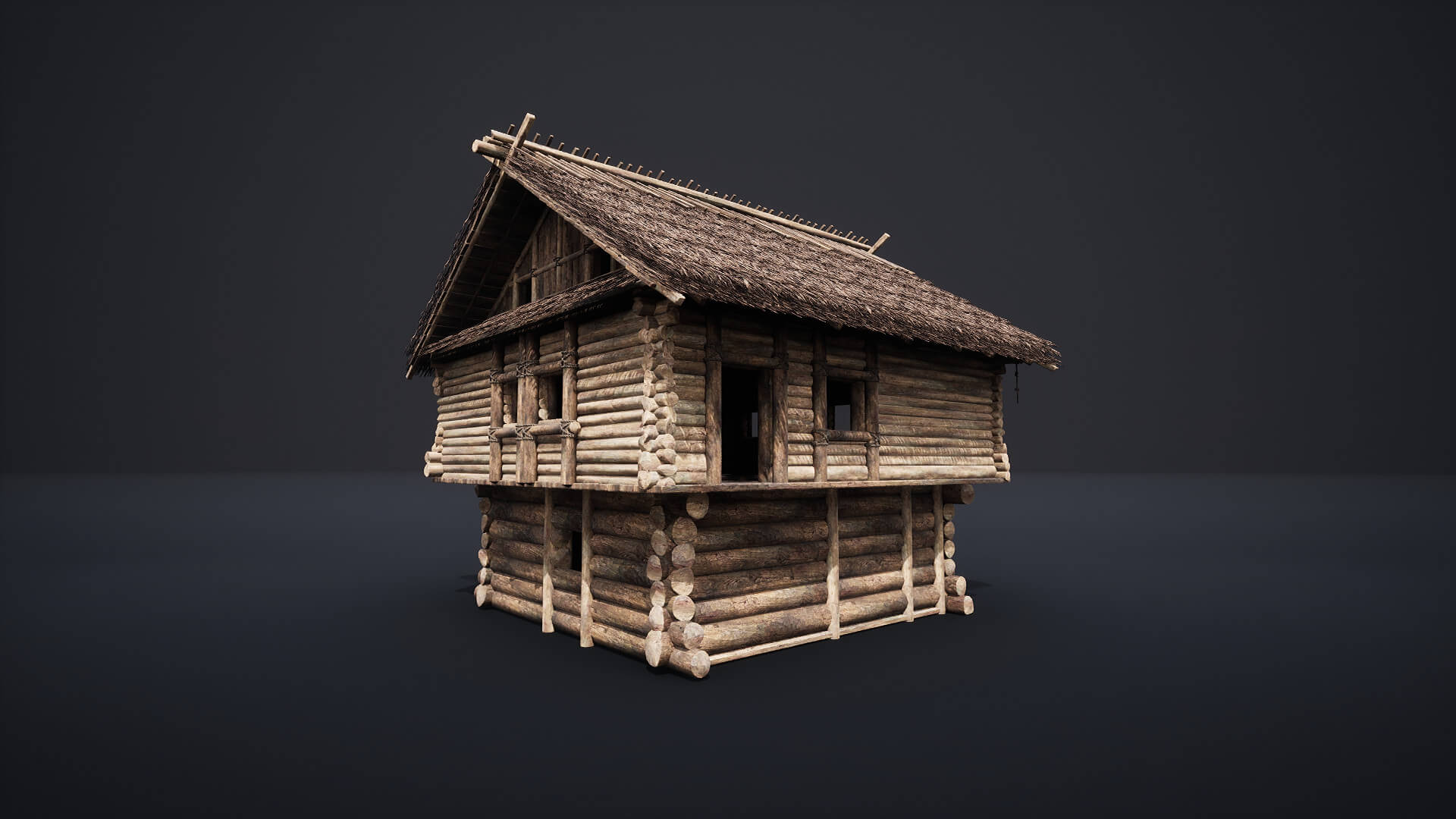 Medieval Cottage House - 3D Model by Enterables