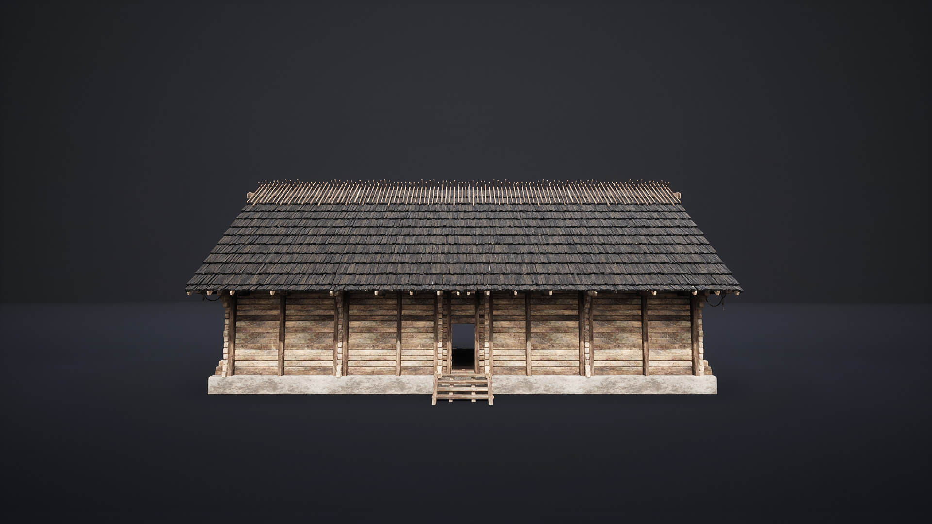 Medieval Cottage House - 3D Model by Enterables
