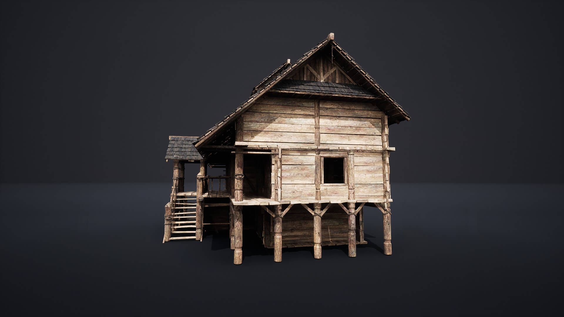 Medieval Cottage House - 3D Model by Enterables