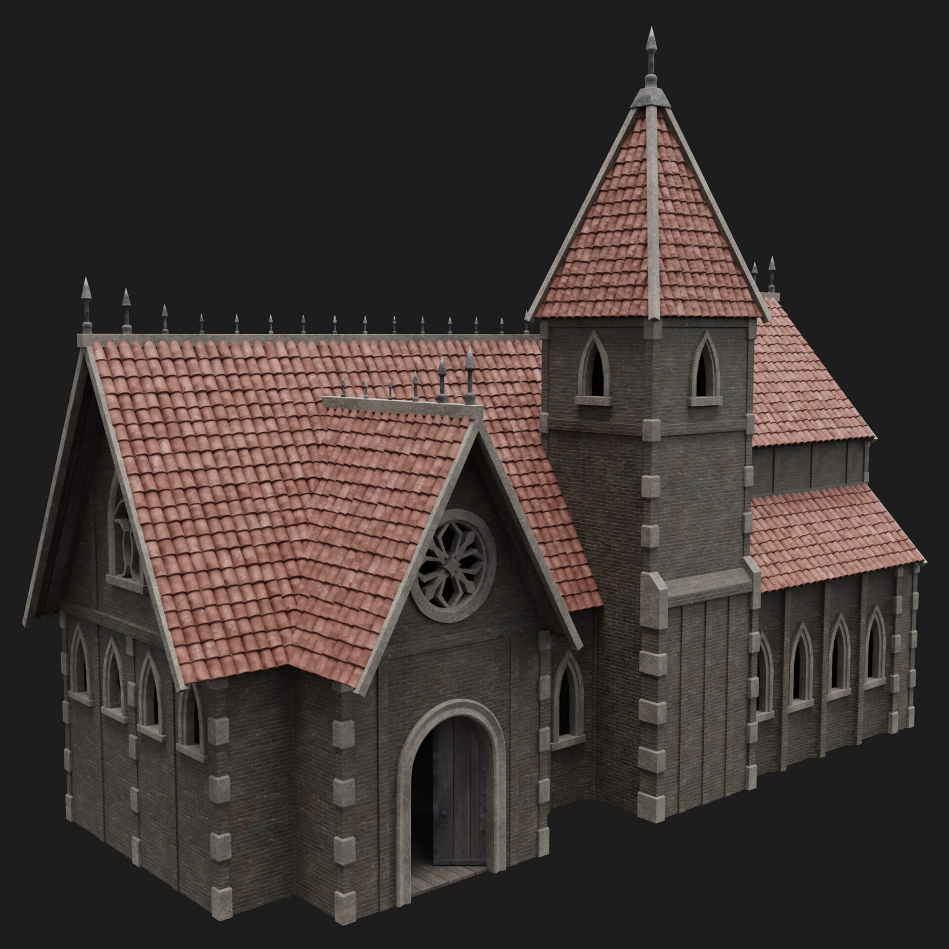 Medieval Gothic Church Collection - 3D Model by Enterables