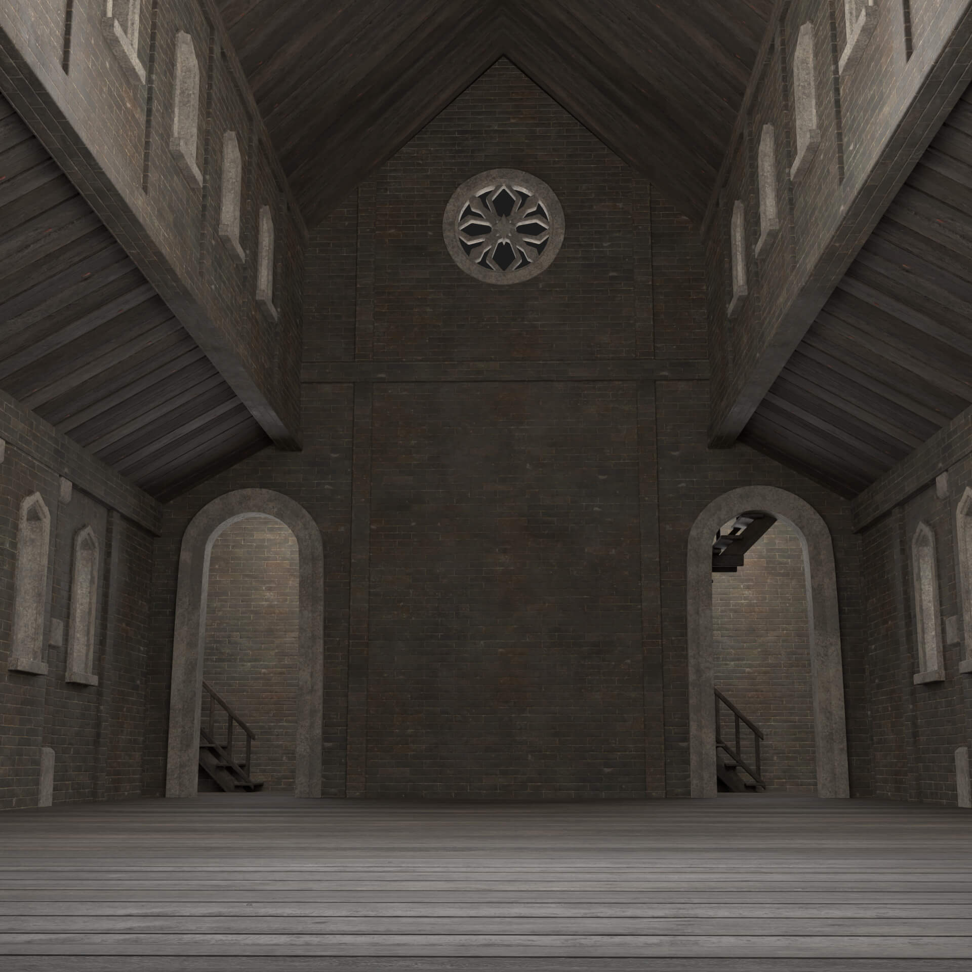 Medieval Gothic Church Collection - 3D Model by Enterables
