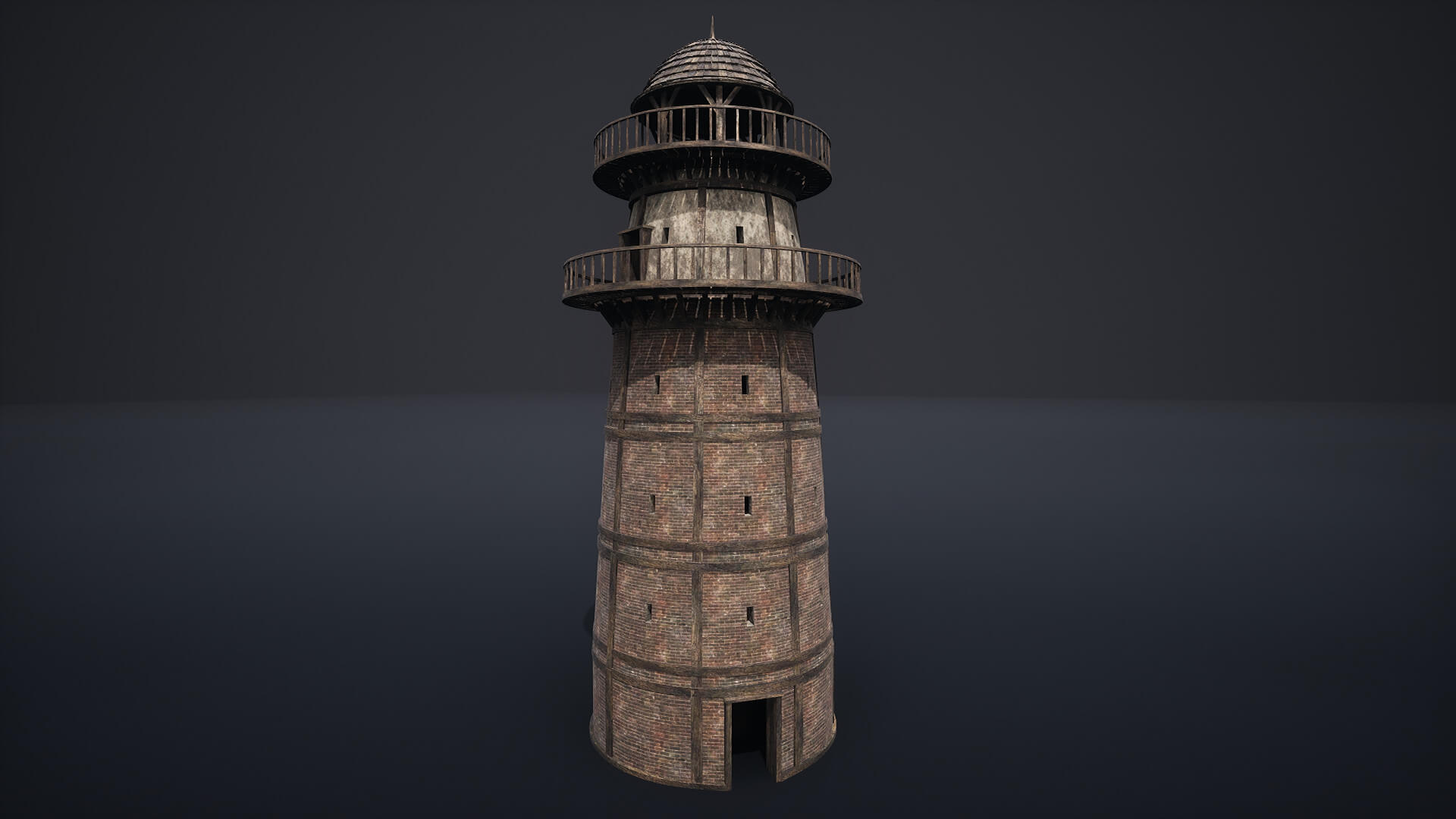 Medieval Lighthouse Watchtower - 3D Model by Enterables