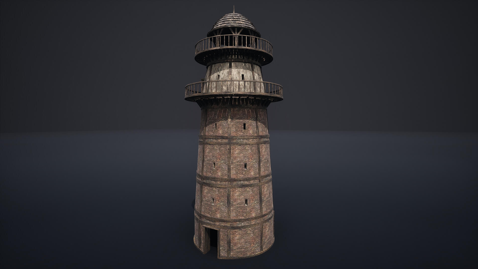 Medieval Lighthouse Watchtower - 3D Model by Enterables