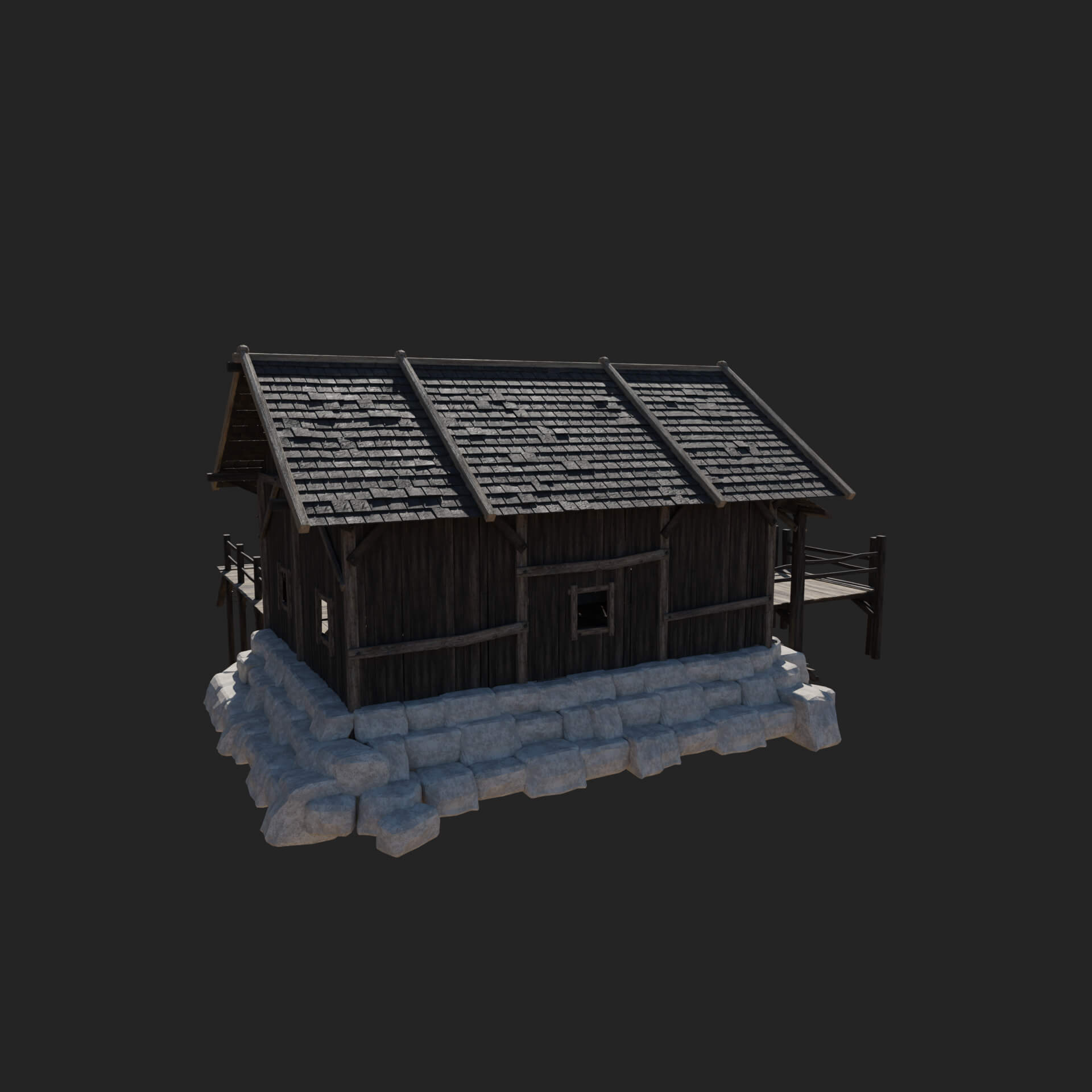 Medieval Mill Windmill Watermill Collection - 3D Model by Enterables