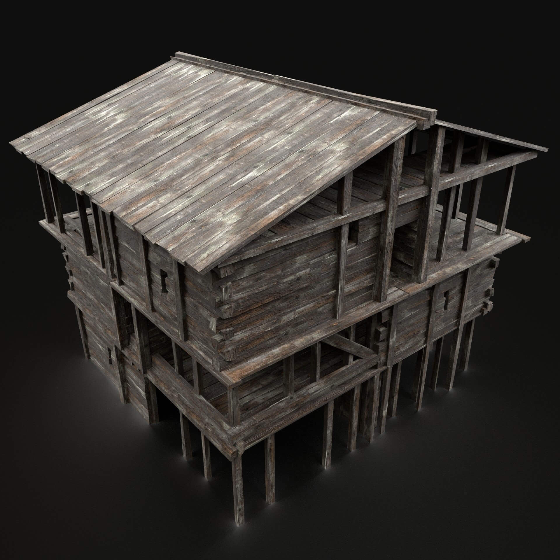 Medieval Scout Tower Warehouse - 3D Model by Enterables