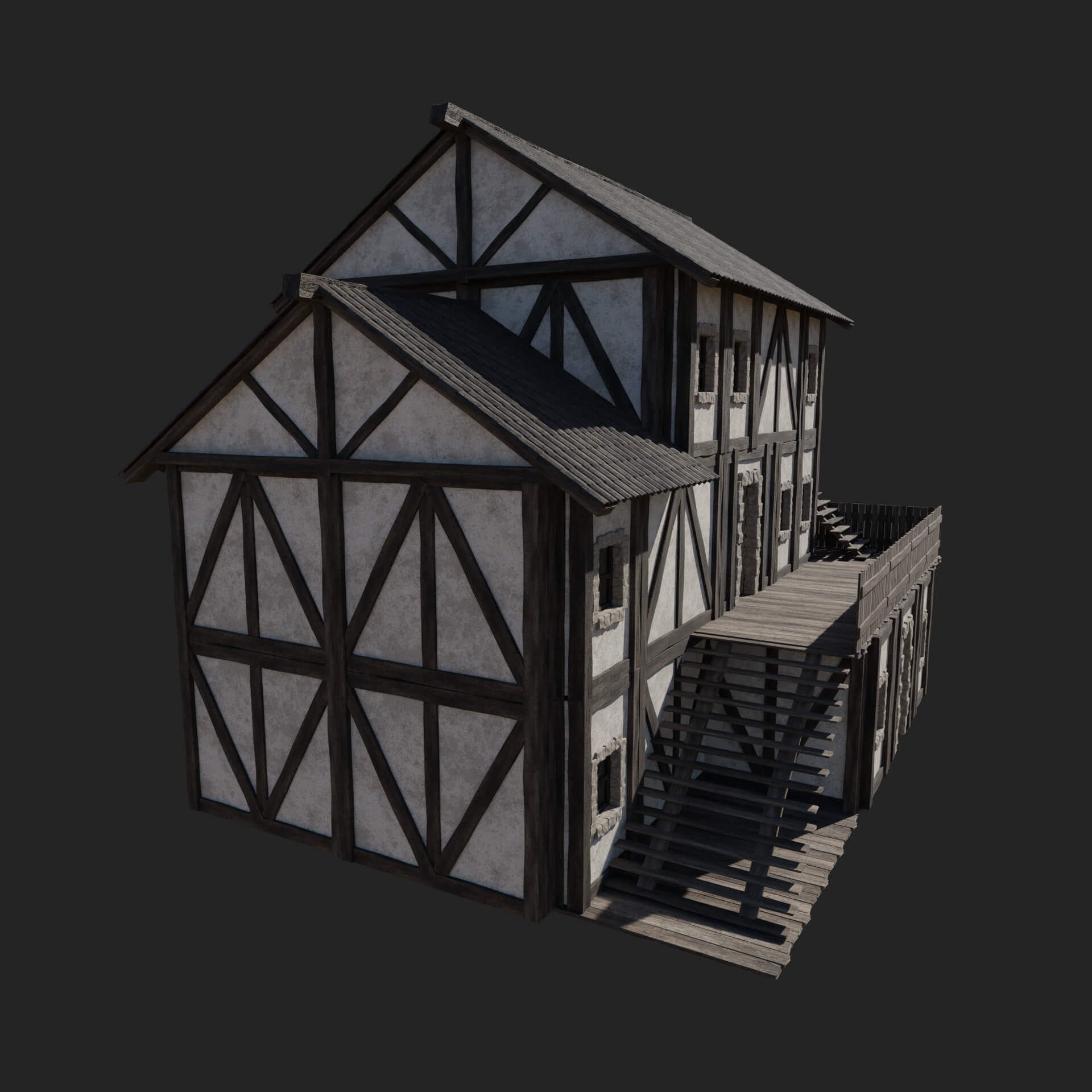 Medieval Tavern Inn Collection - 3D Model by Enterables