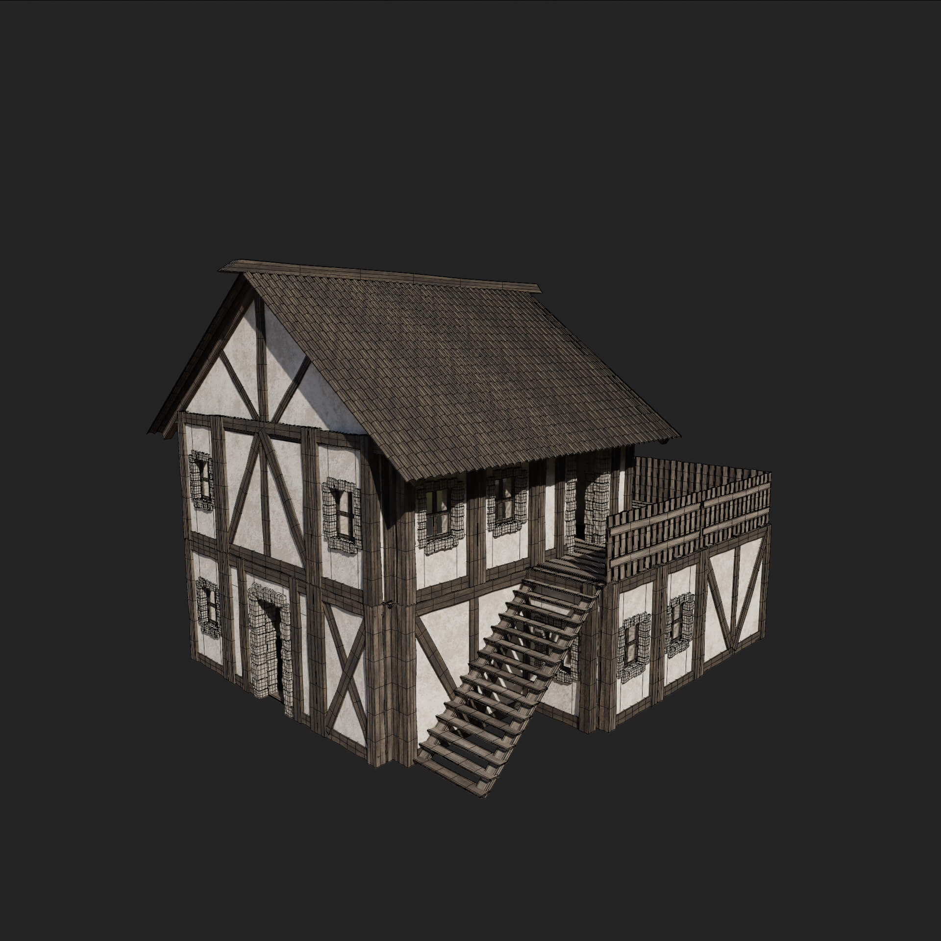 Medieval Tavern Inn Collection - 3D Model by Enterables
