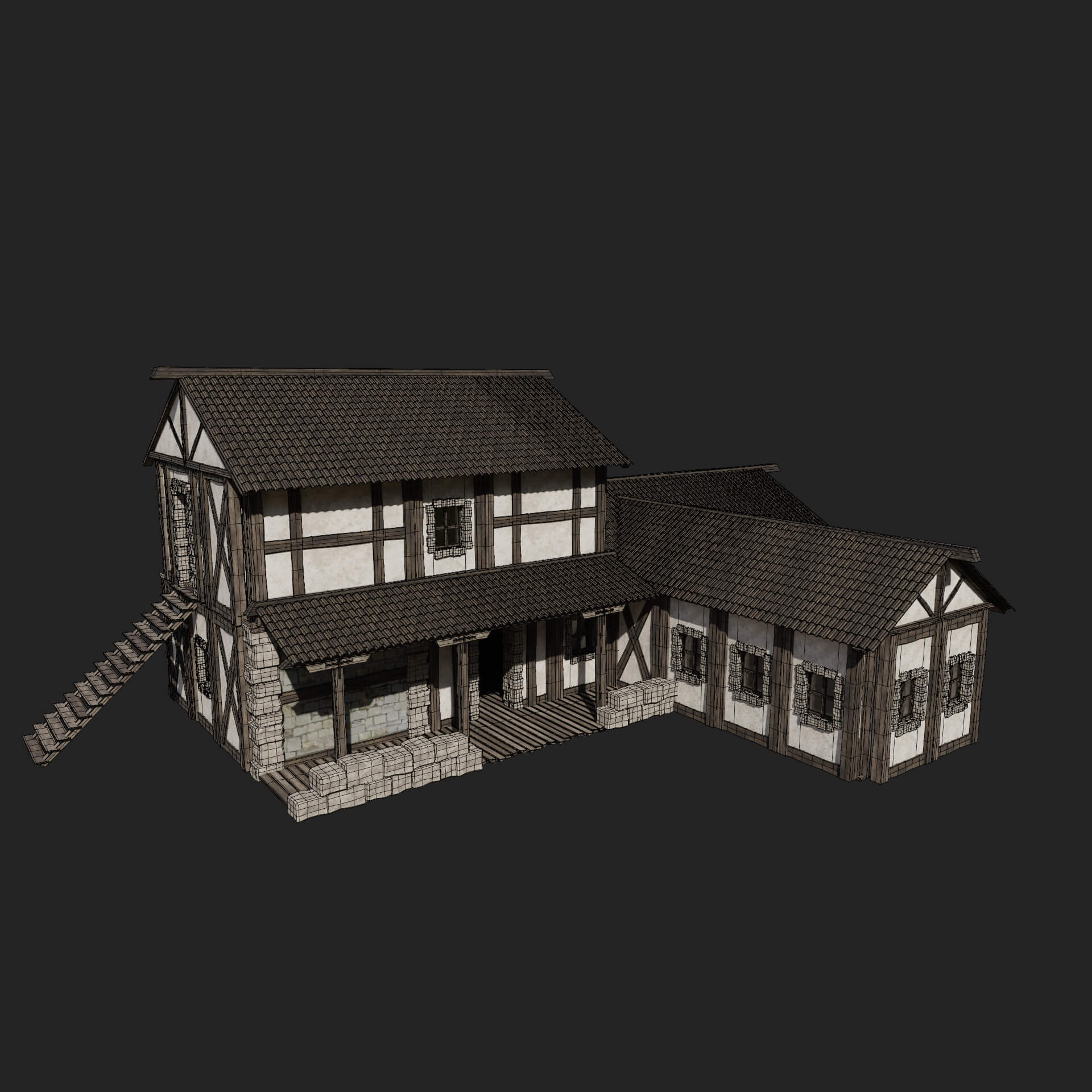 Medieval Tavern Inn Collection - 3D Model by Enterables