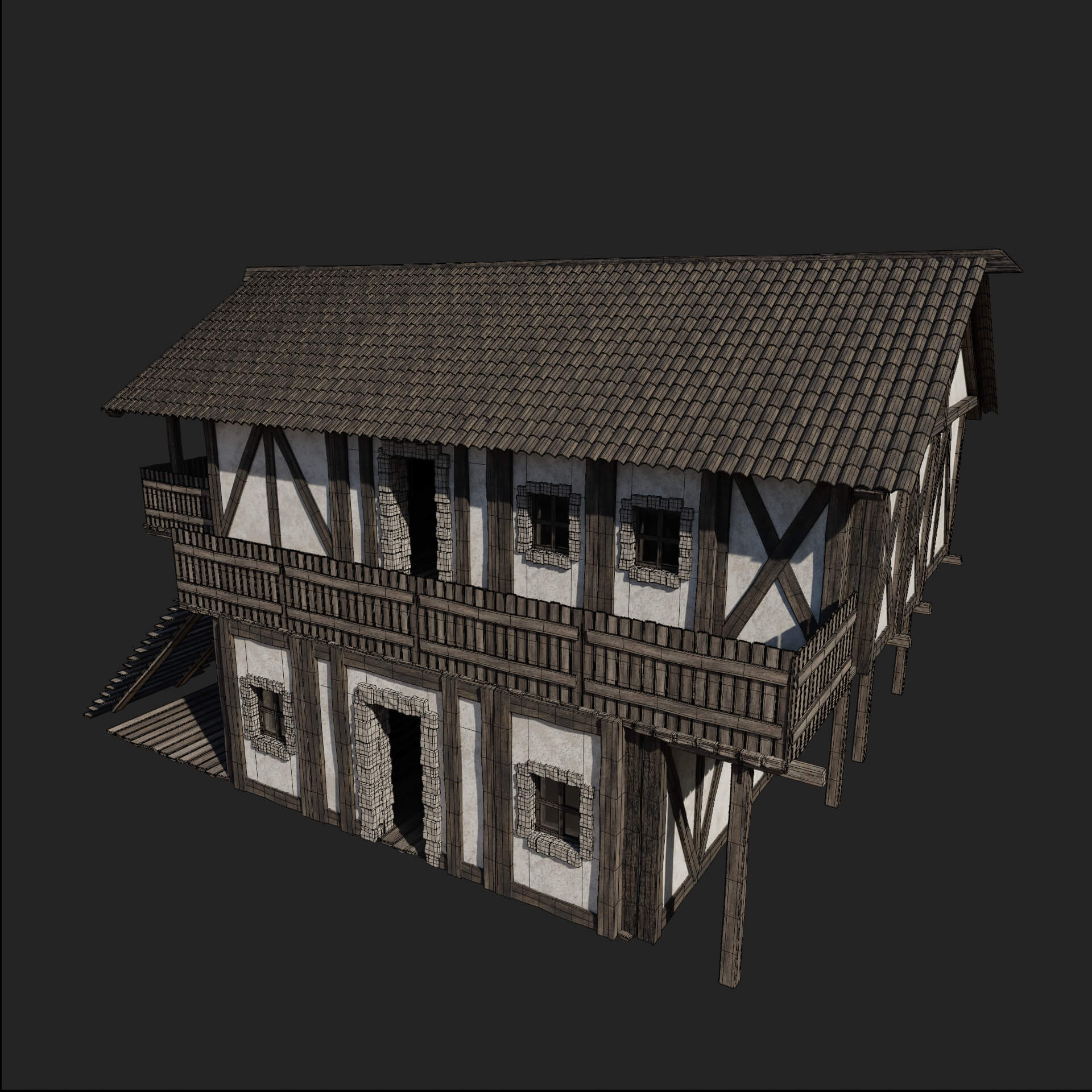 Medieval Tavern Inn Collection - 3D Model by Enterables