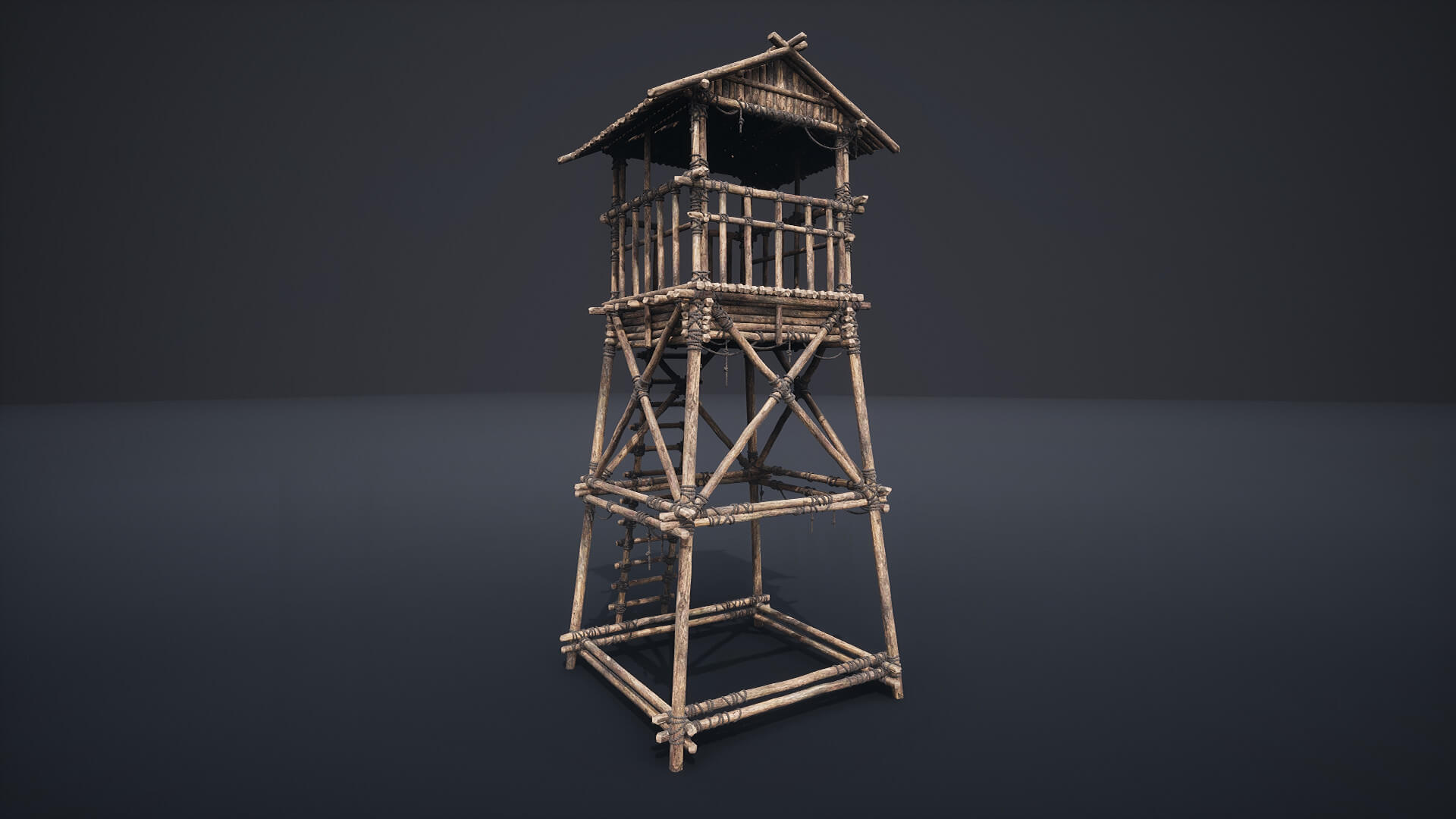 Medieval Watchtowers and Platforms Collection - 3D Model by Enterables