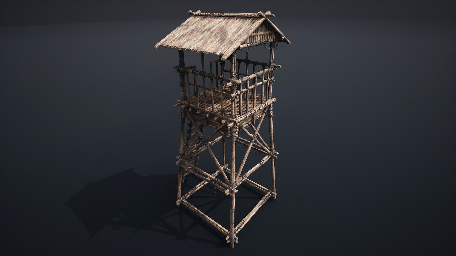 Medieval Watchtowers and Platforms Collection - 3D Model by Enterables