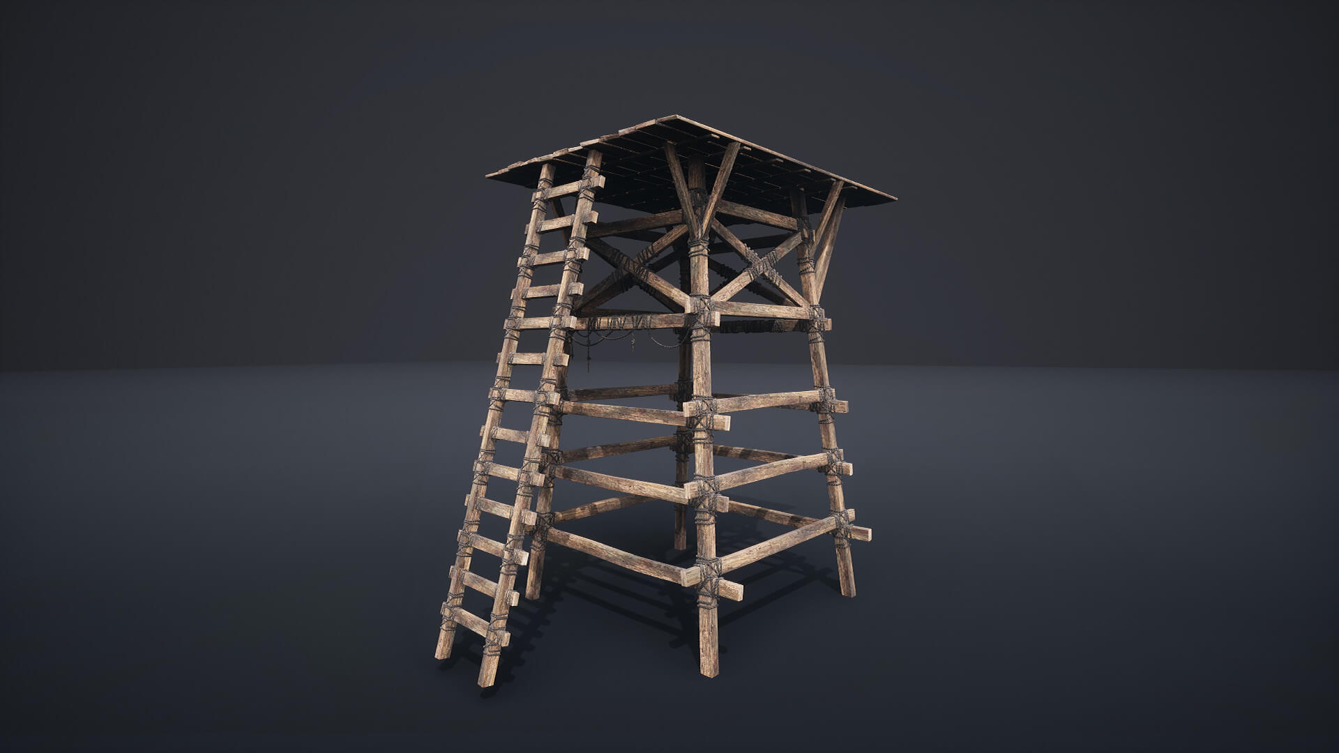 Medieval Watchtowers and Platforms Collection - 3D Model by Enterables