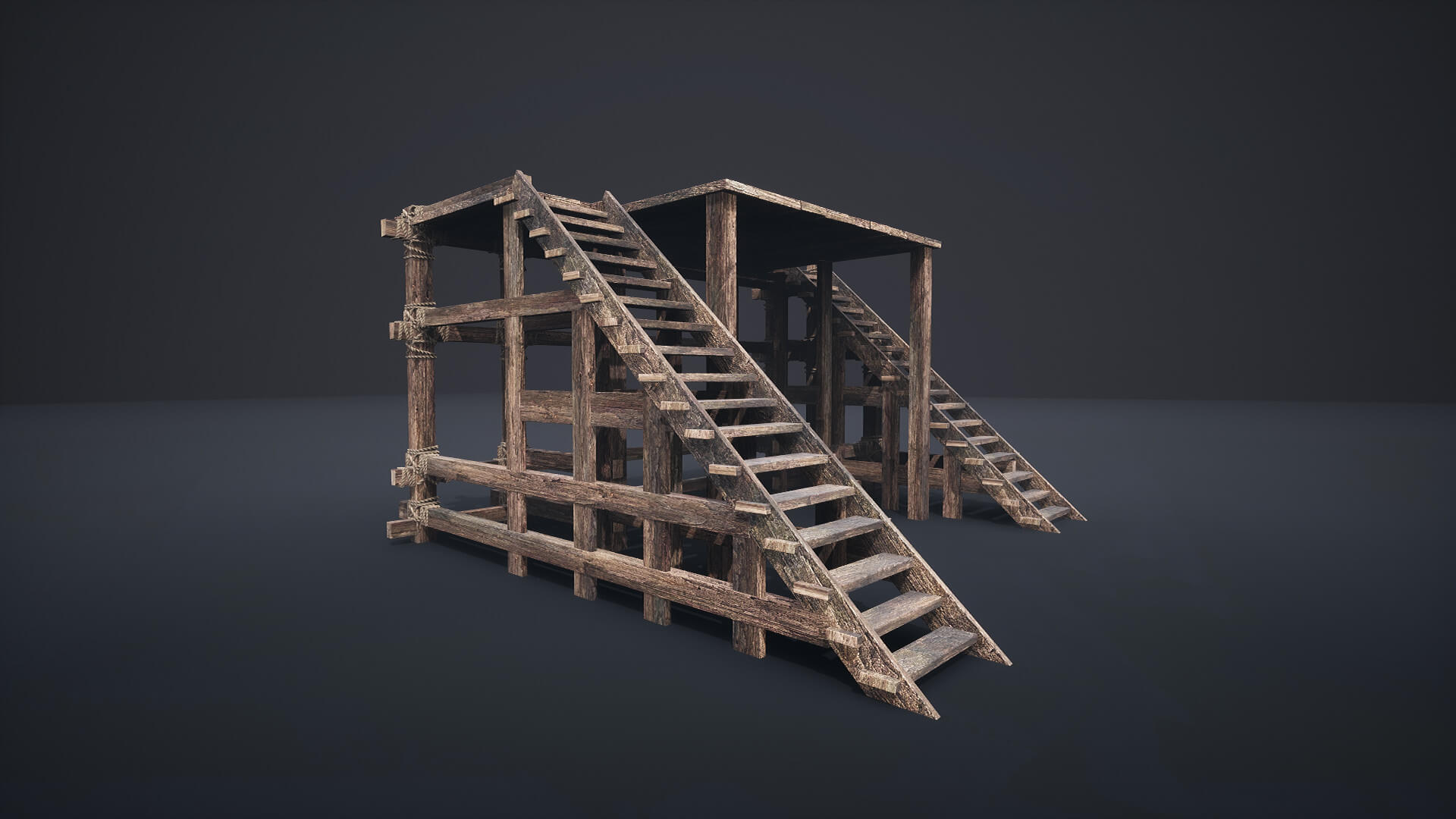 Medieval Watchtowers and Platforms Collection - 3D Model by Enterables