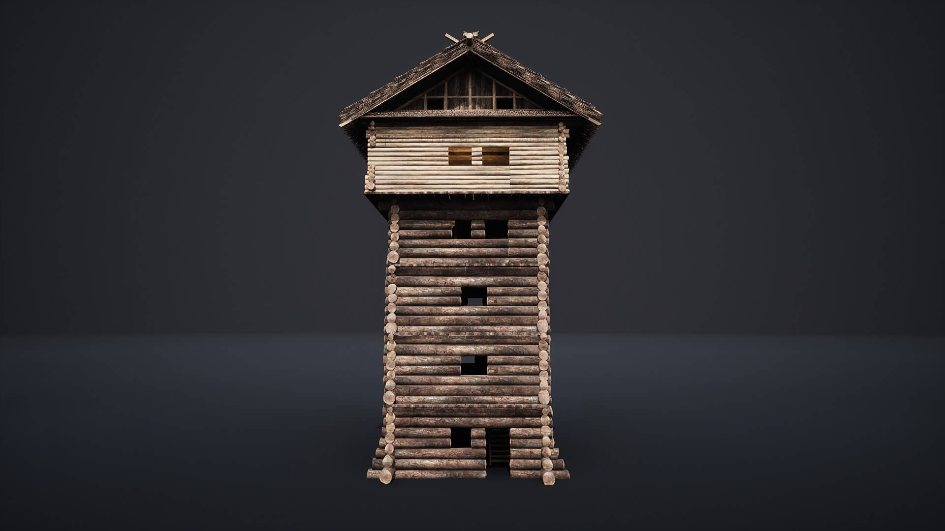 Medieval Wooden Watchtower - 3D Model by Enterables