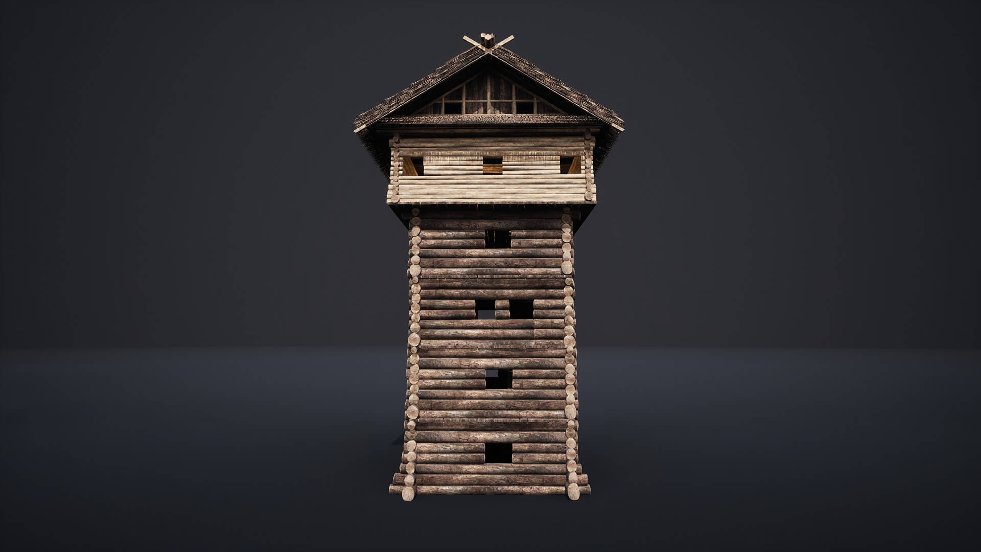 Medieval Wooden Watchtower - 3D Model by Enterables