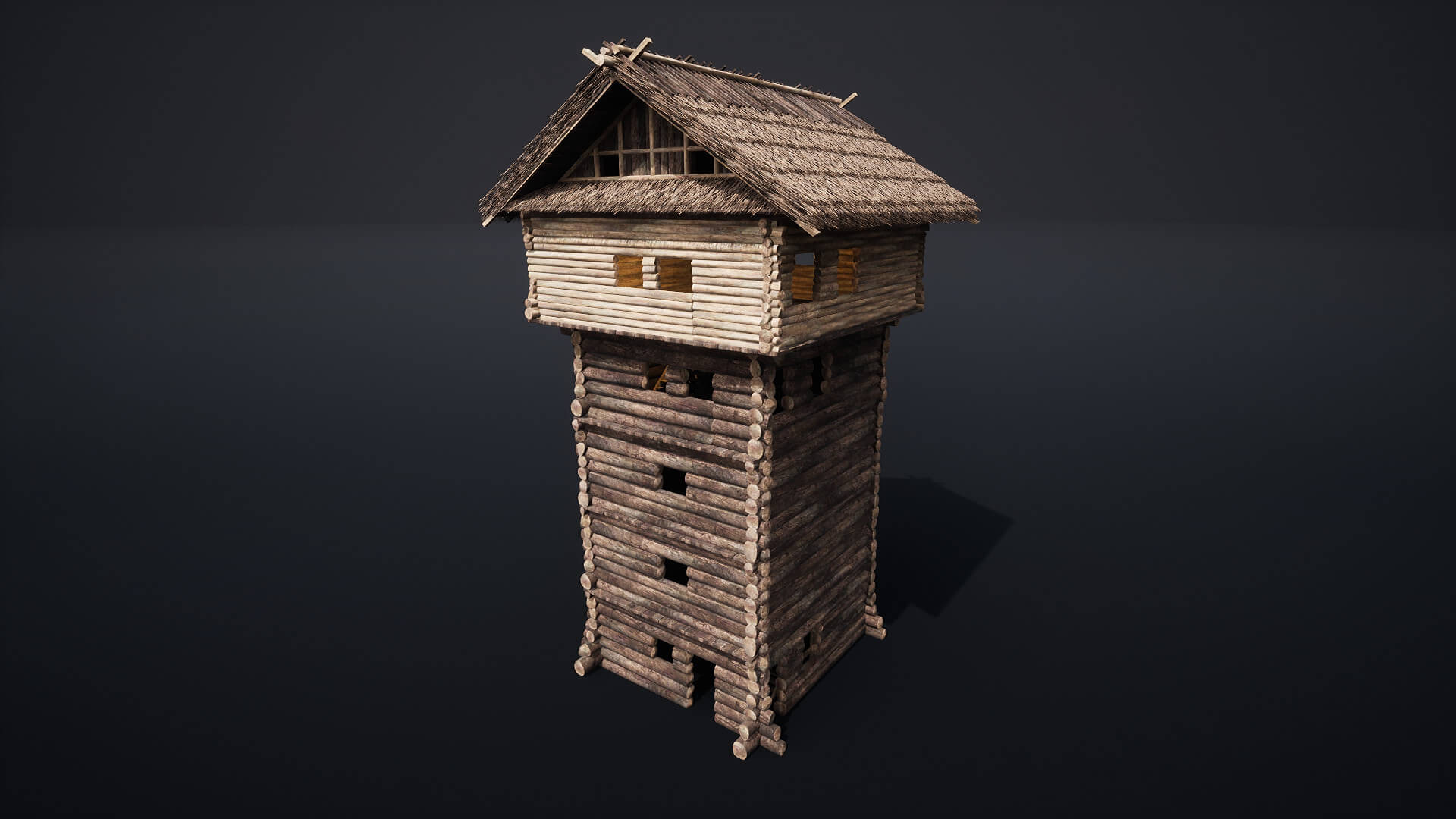 Medieval Wooden Watchtower - 3D Model by Enterables