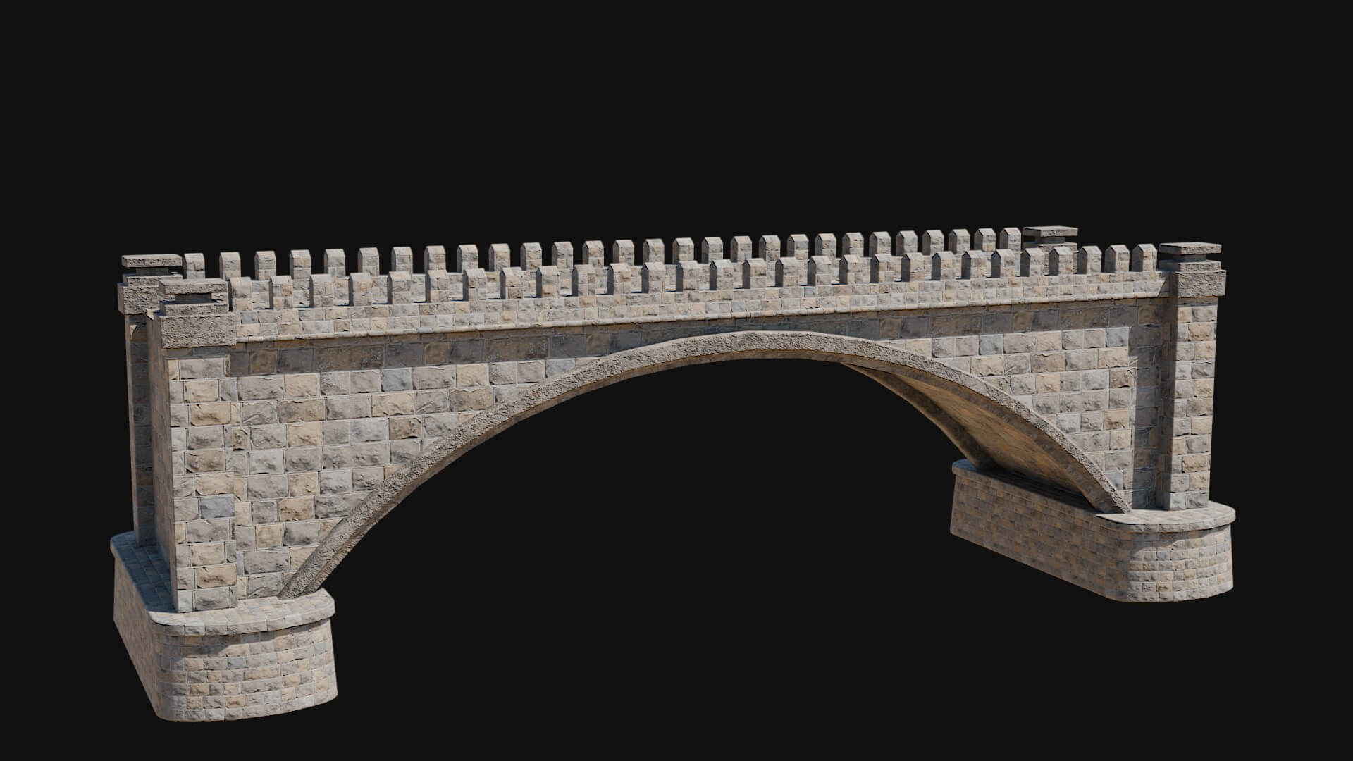 Monumental Castle Bridges Collection - 3D Model by Enterables