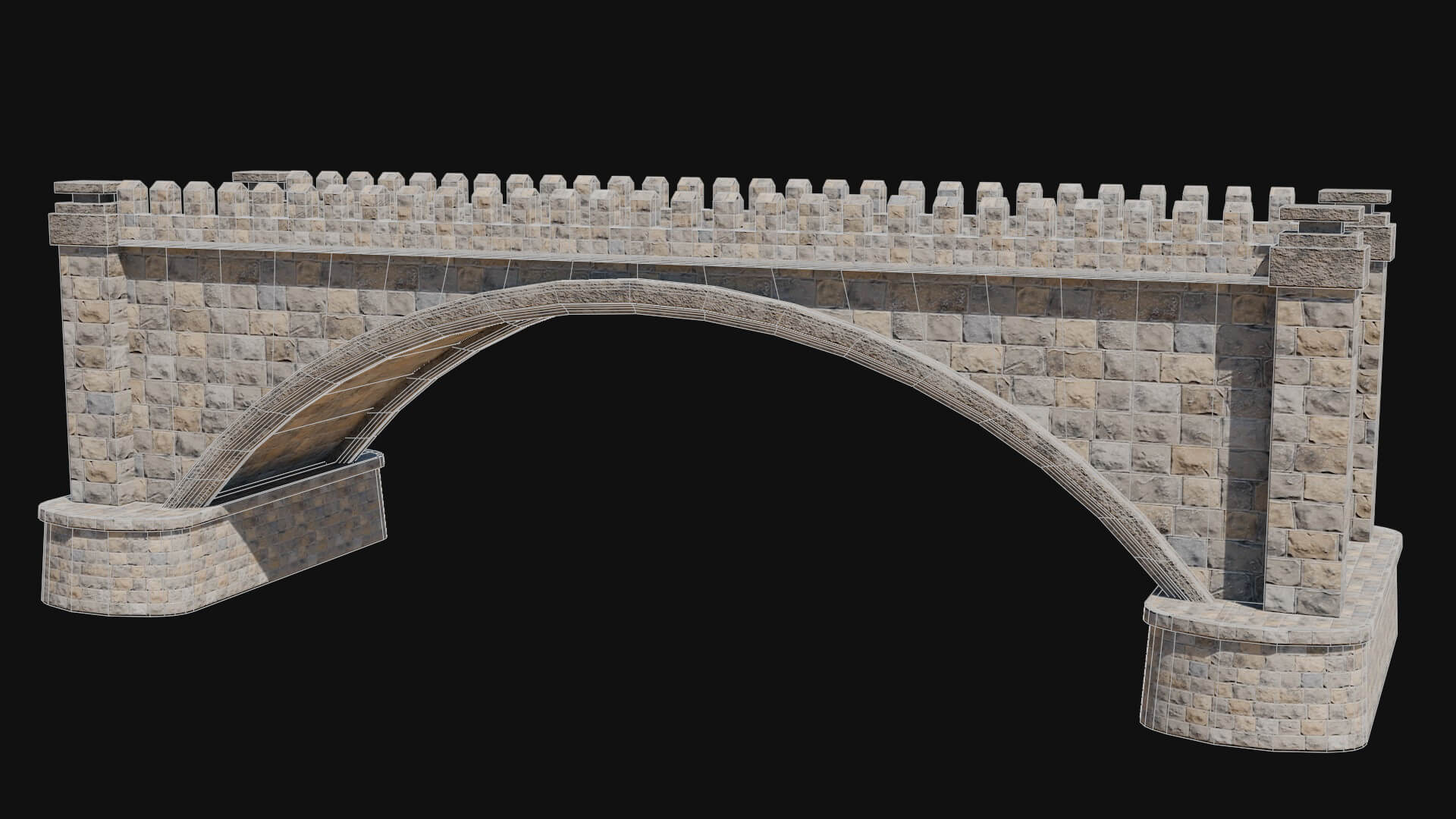 Monumental Castle Bridges Collection - 3D Model by Enterables