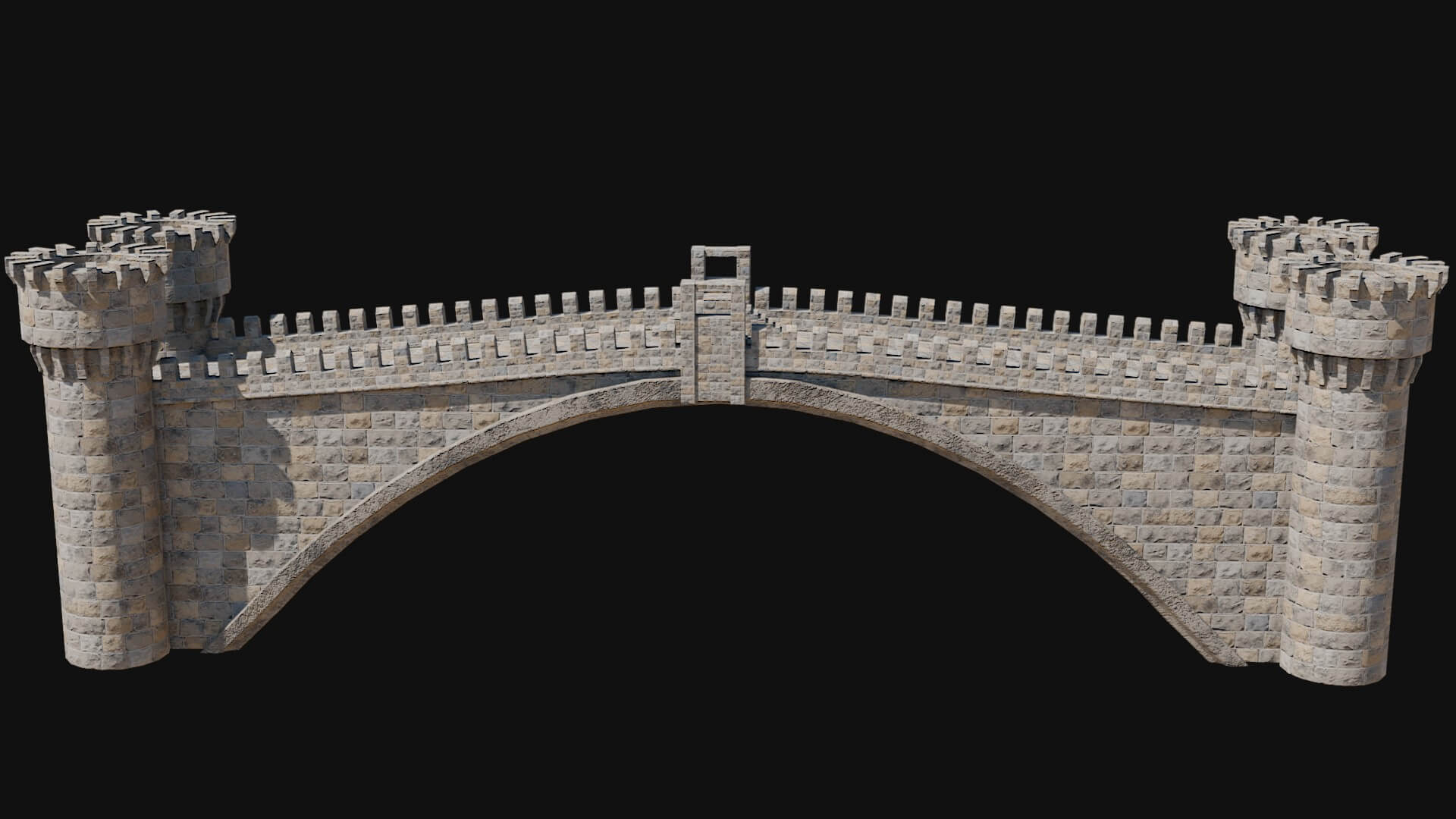 Monumental Castle Bridges Collection - 3D Model by Enterables