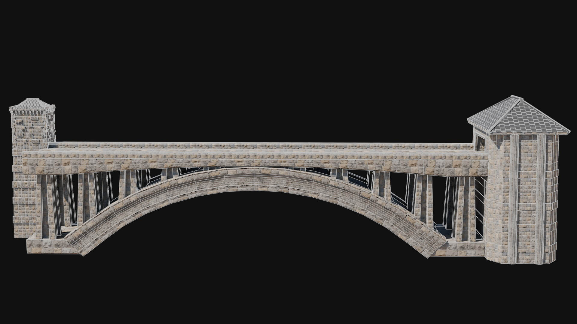 Monumental Castle Bridges Collection - 3D Model by Enterables