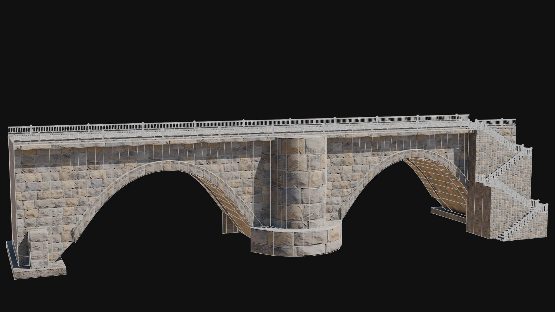 Monumental Castle Bridges Collection - 3D Model by Enterables