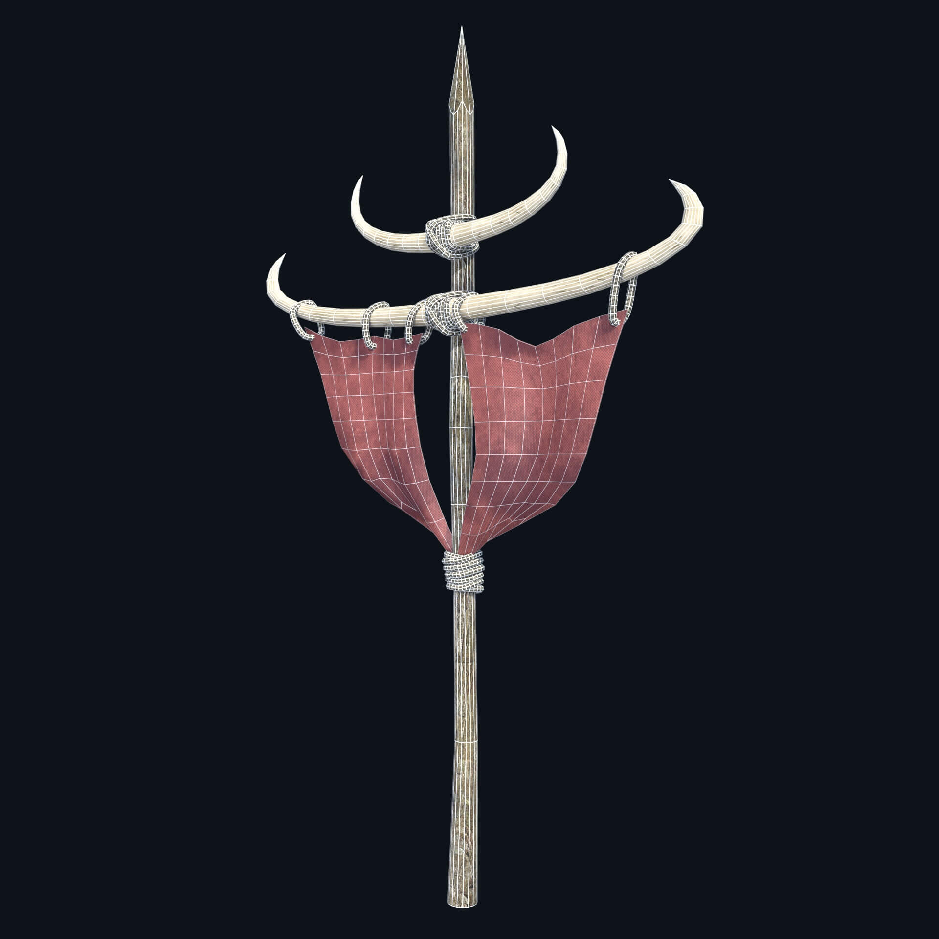 Orc Camp Banners Totems Collection - 3D Model by Enterables