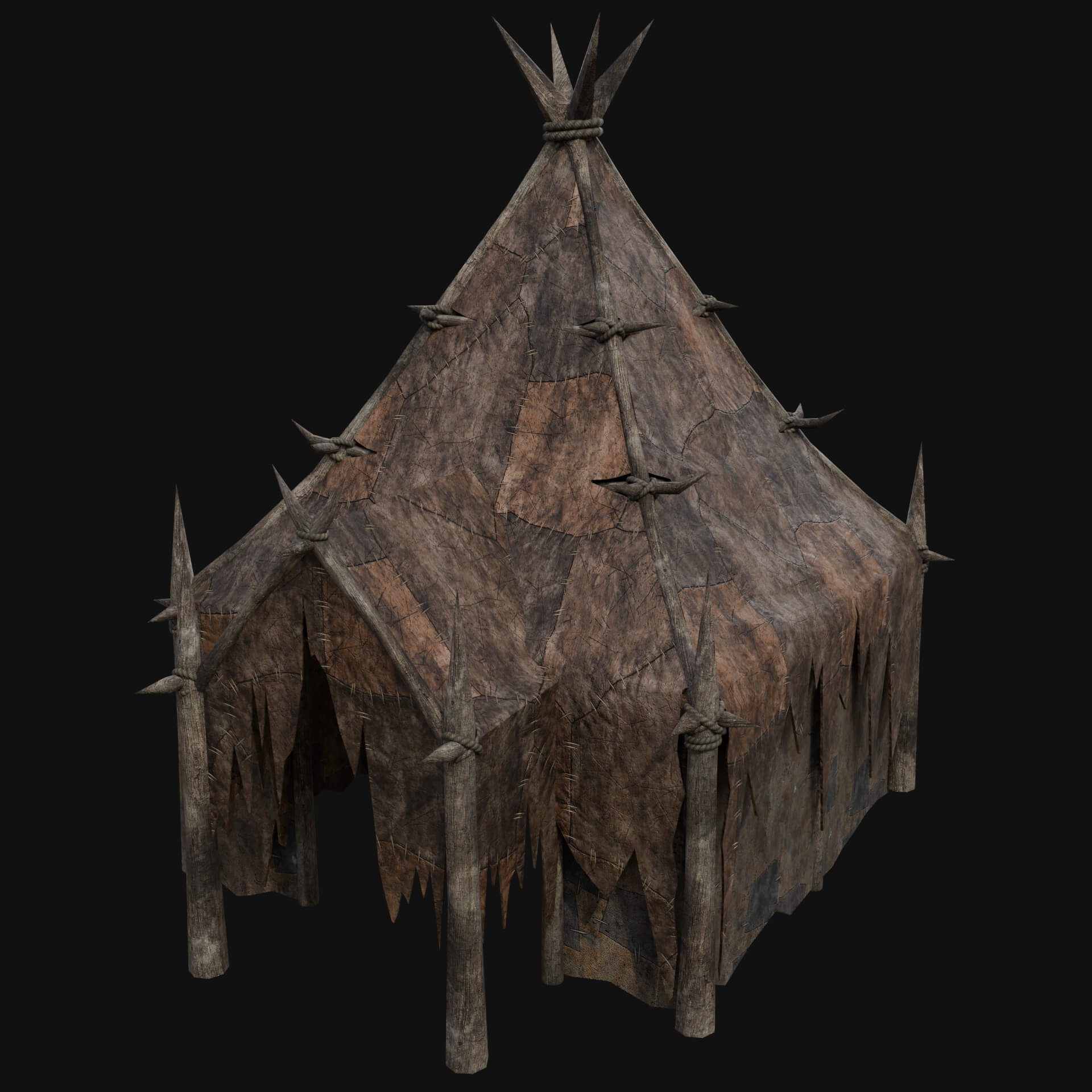 Orcish Barbarian Tents Collection - 3D Model by Enterables