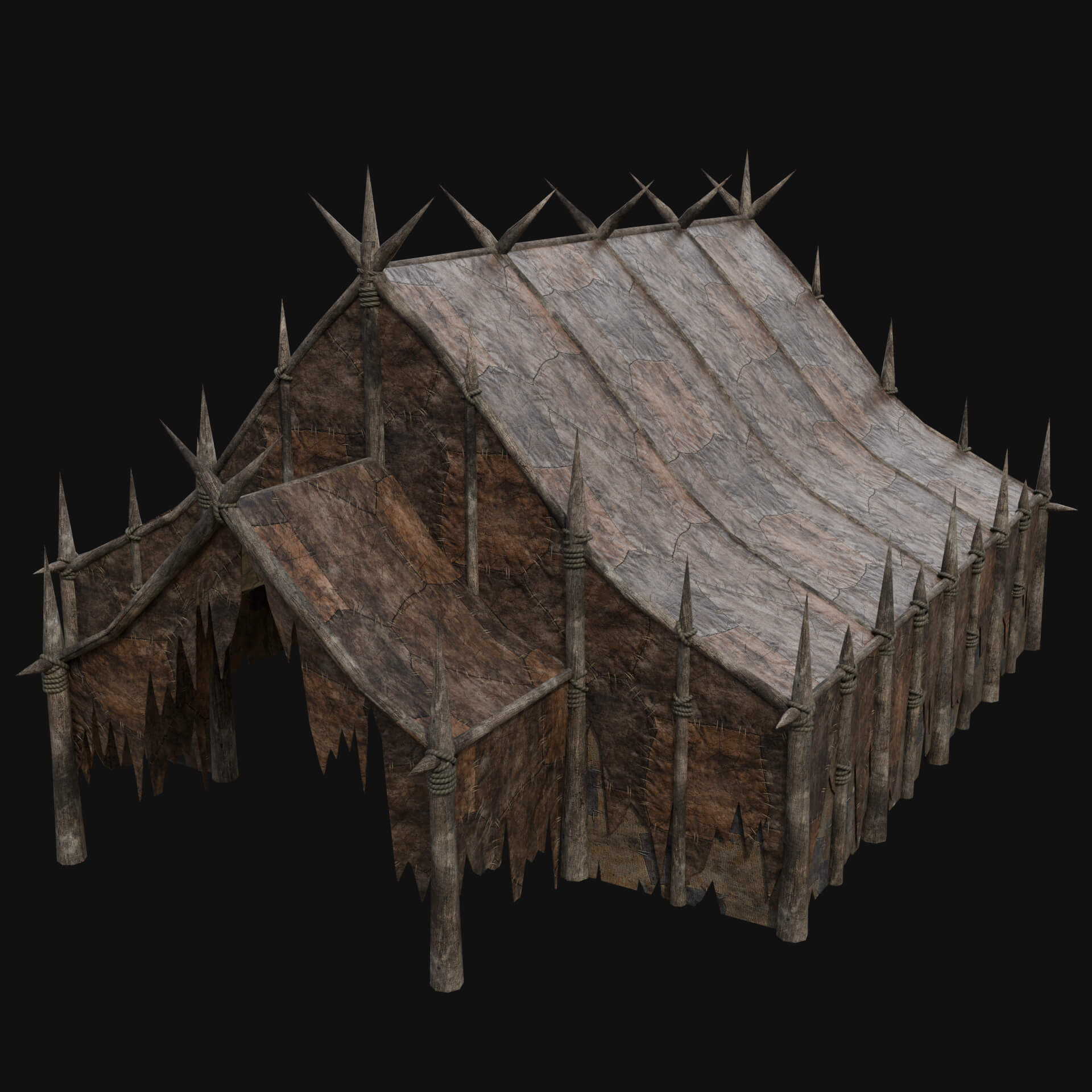 Orcish Barbarian Tents Collection - 3D Model by Enterables