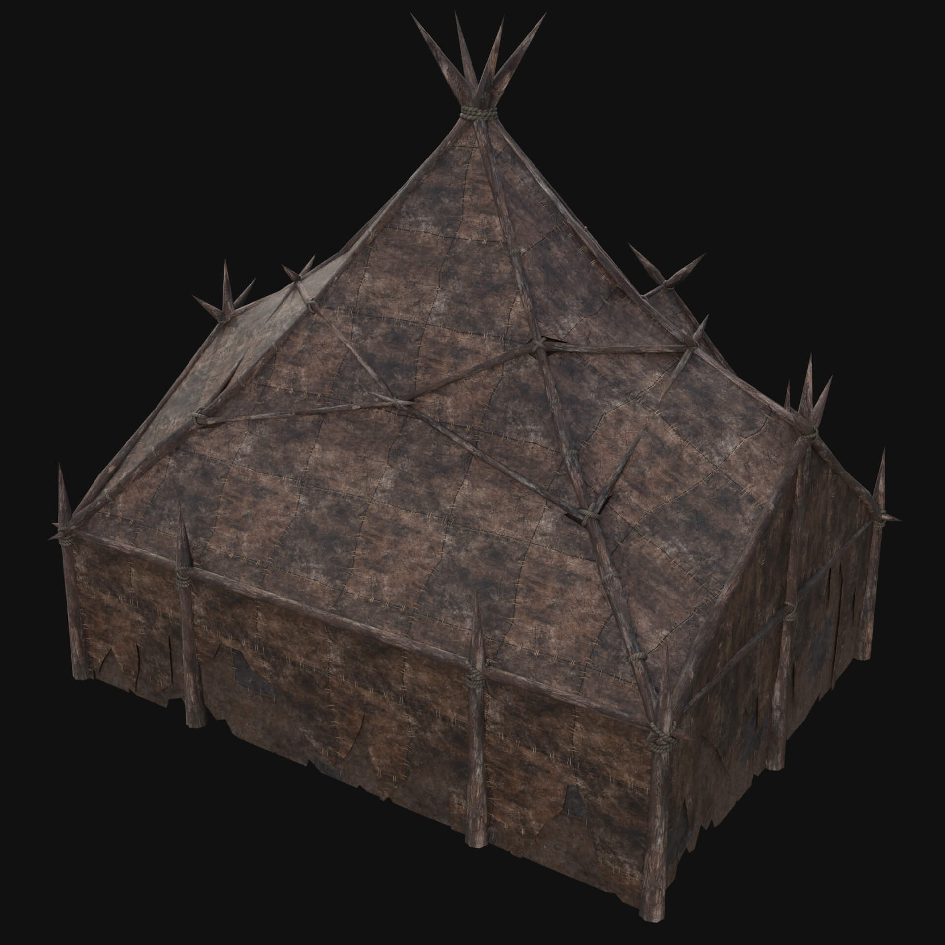 Orcish Barbarian Tents Collection - 3D Model by Enterables