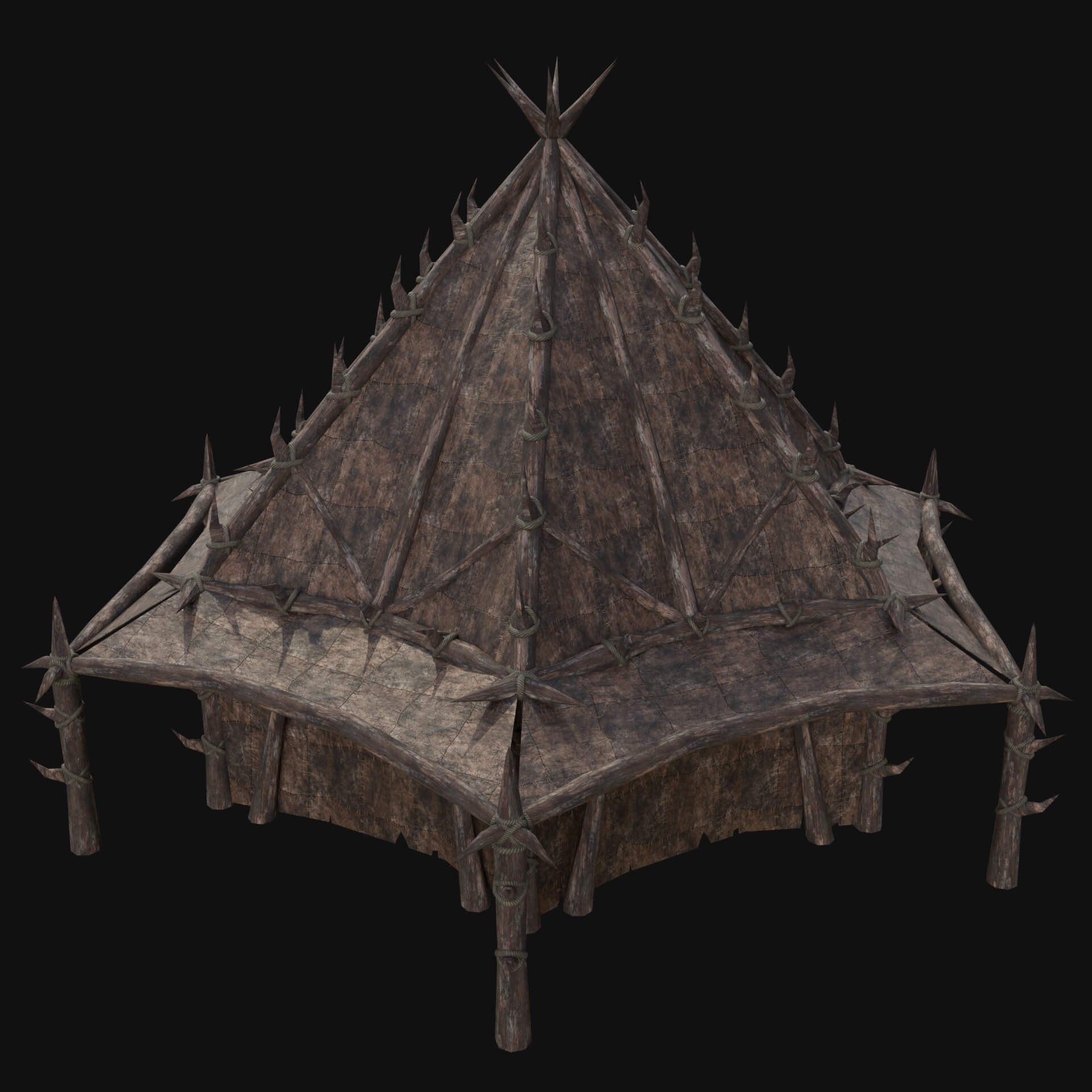Orcish Barbarian Tents Collection - 3D Model by Enterables
