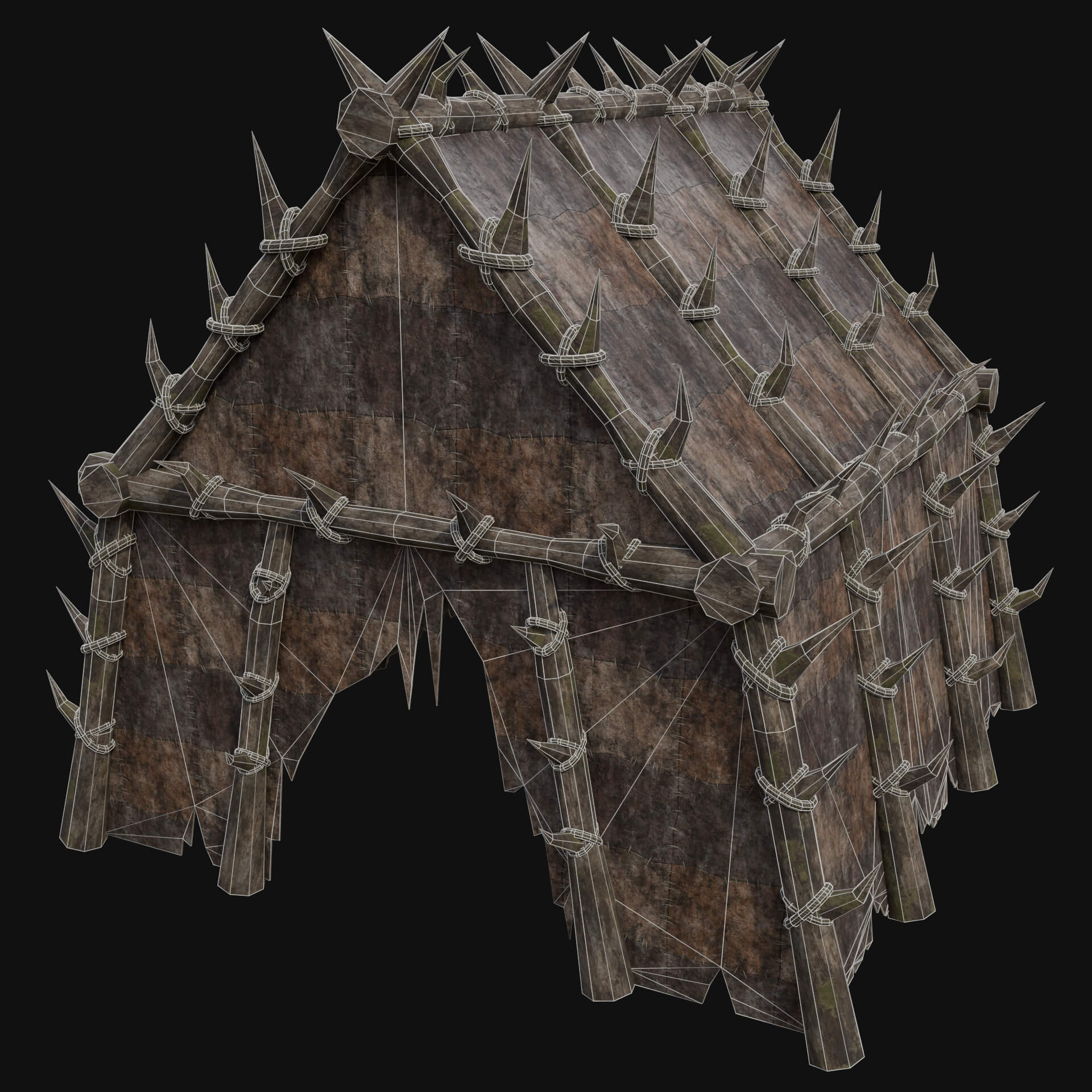 Orcish Barbarian Tents Collection - 3D Model by Enterables