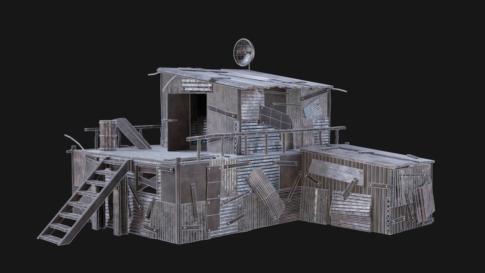 Post Apo Improvised House Shelter Collection - 3D Model by Enterables